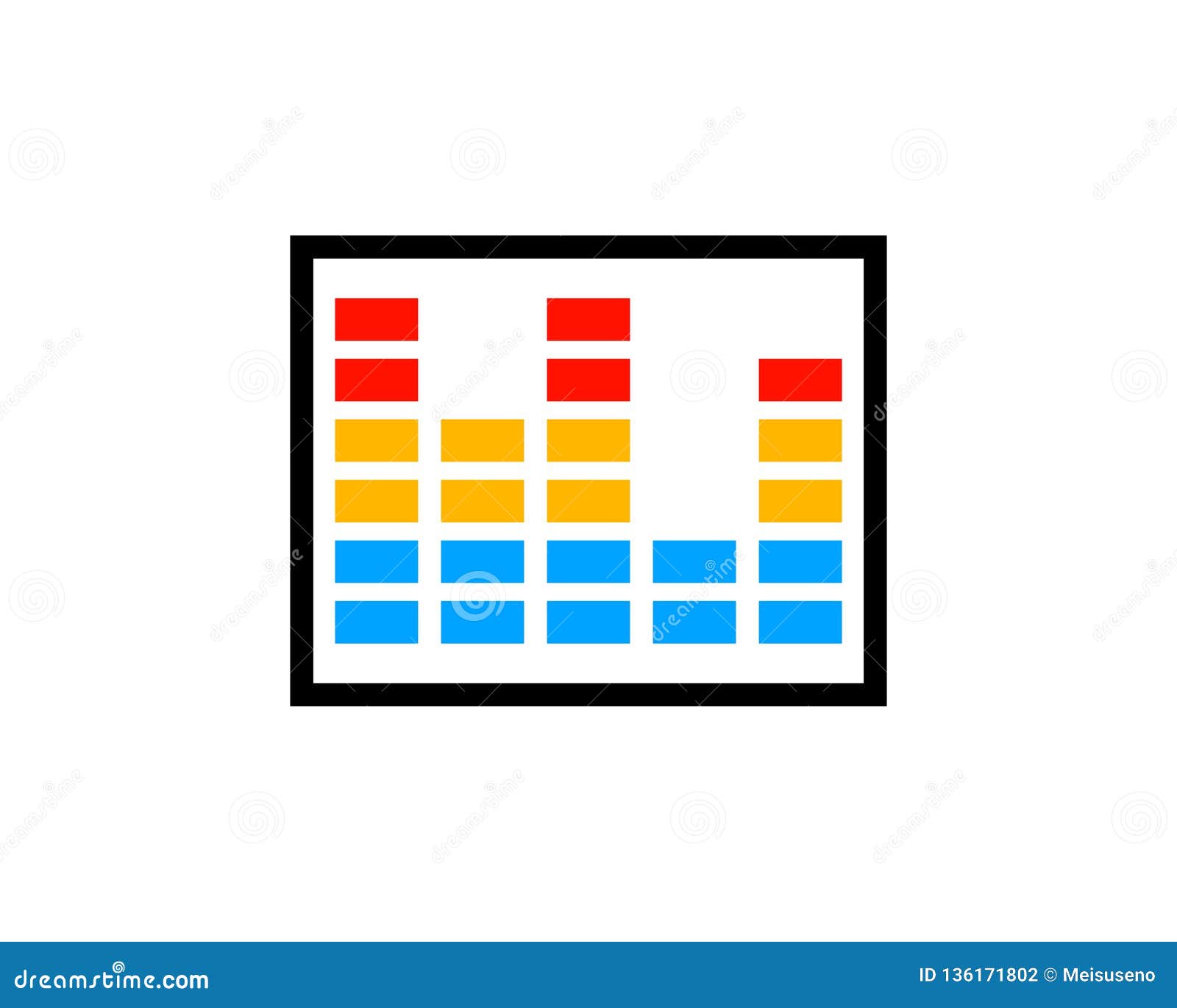 Equalizer Music Logo Design Template Stock Vector - Illustration of ...