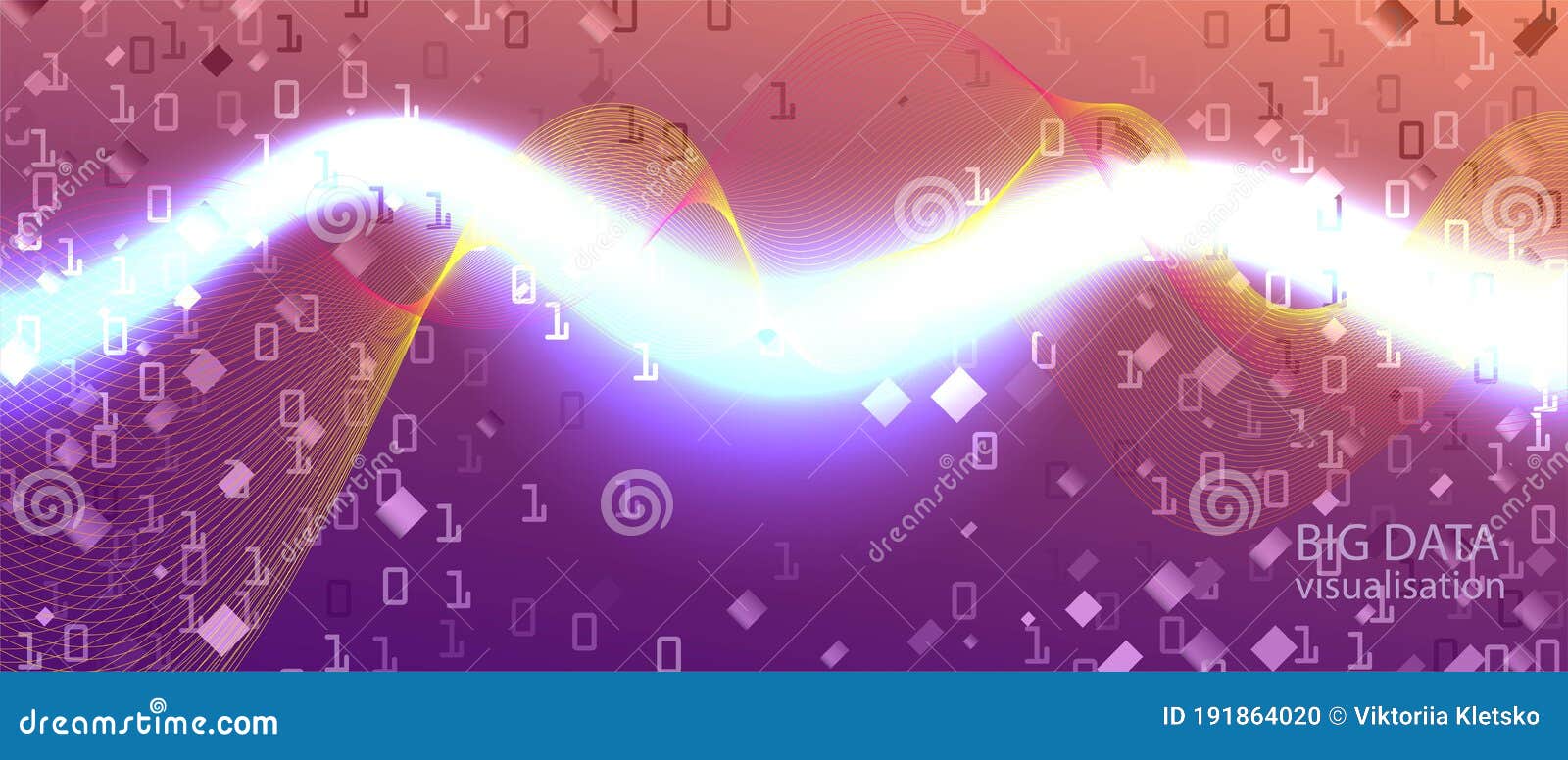 Purple Binary Wallpaper