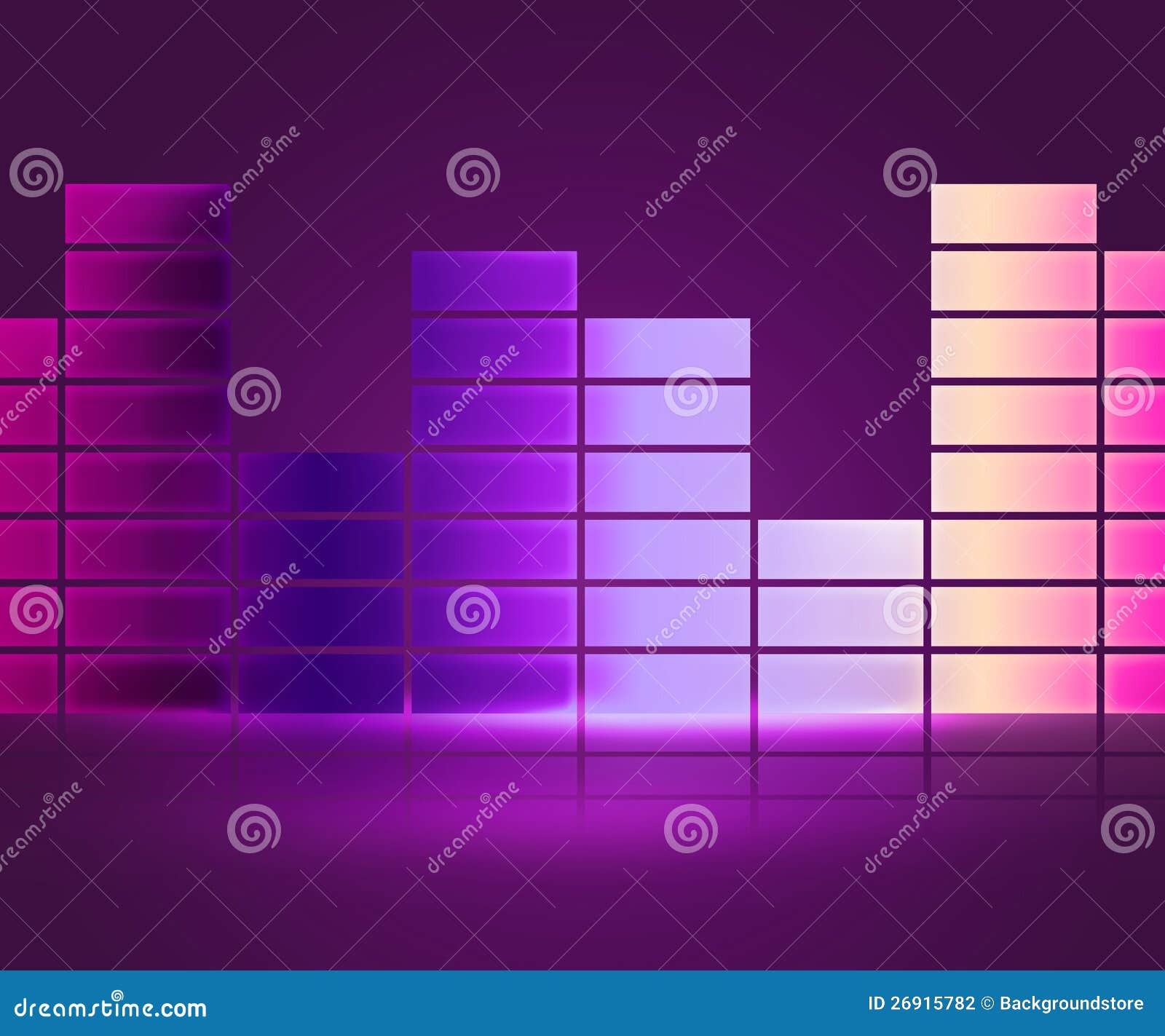 Equalizer Music Violet Background Stock Illustration - Illustration of ...