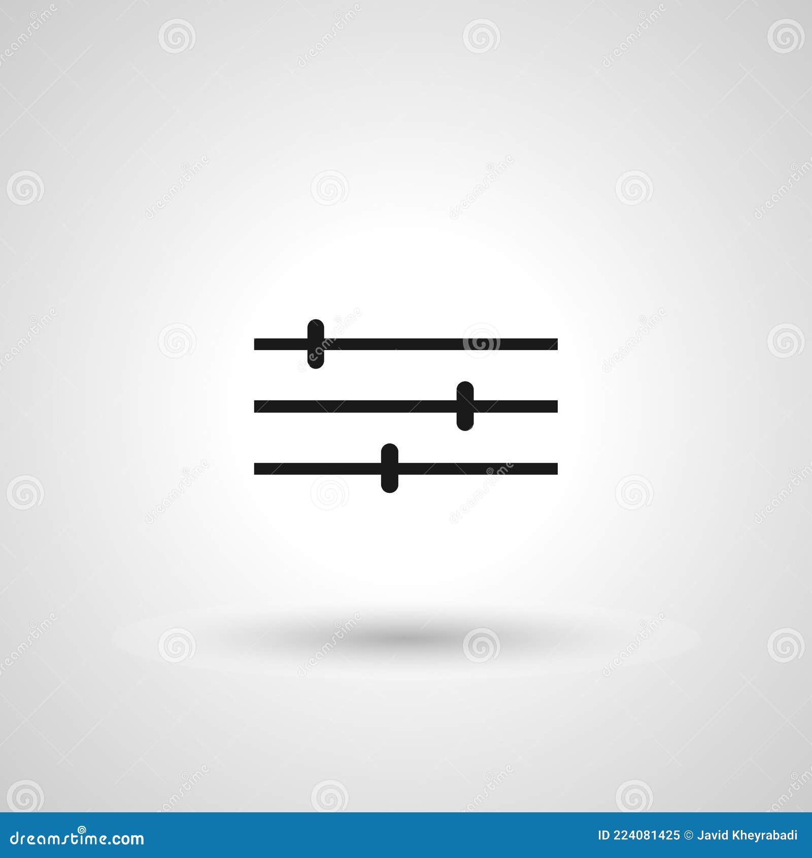 Equalizer Sign. Equalizer Isolated Simple Icon Stock Vector ...