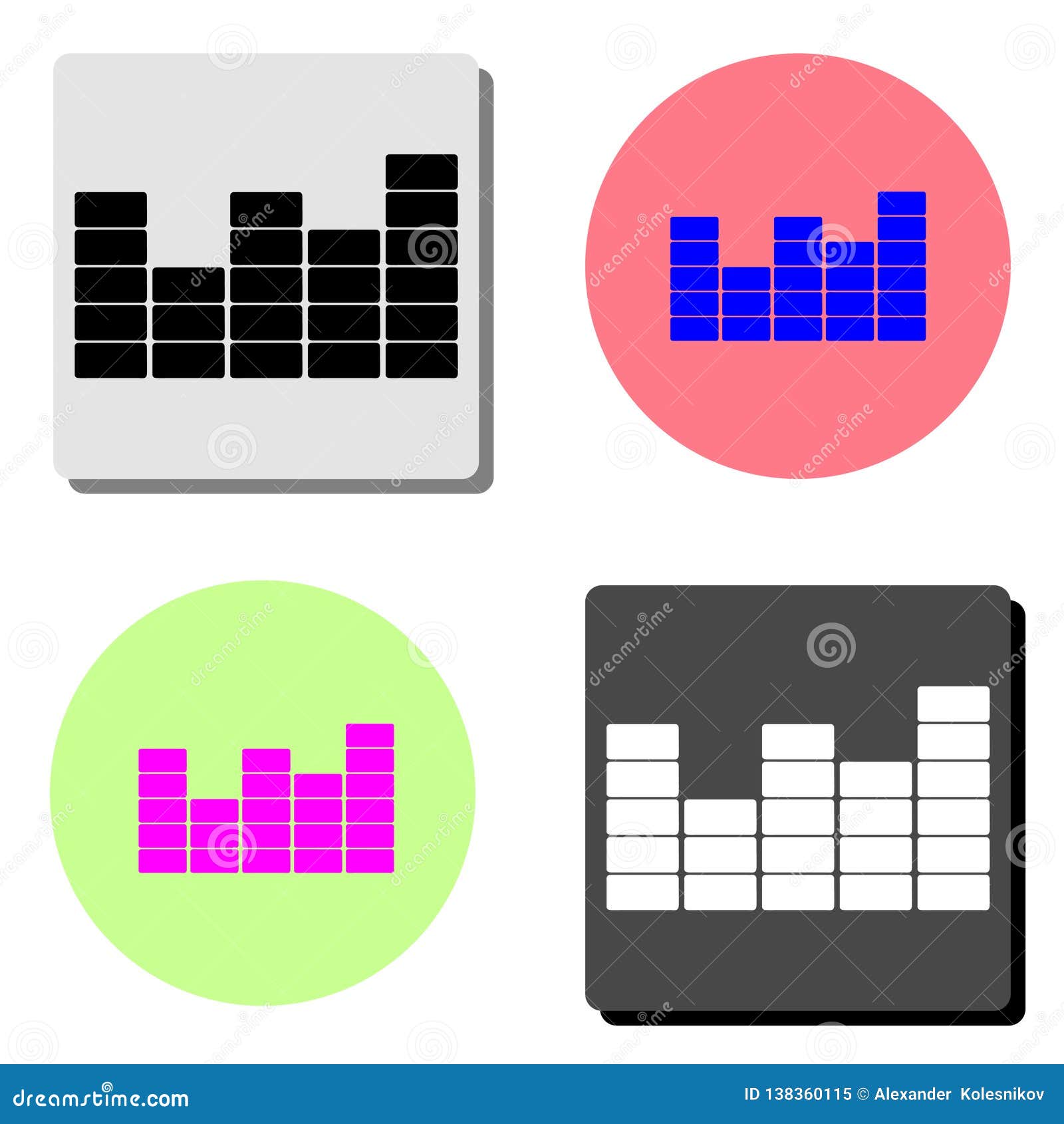 Equalizer. Flat Vector Icon Stock Vector - Illustration of electronics ...