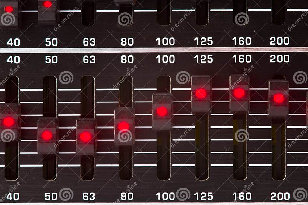 Equalizer sliders stock photo. Image of voice, channel - 32201158