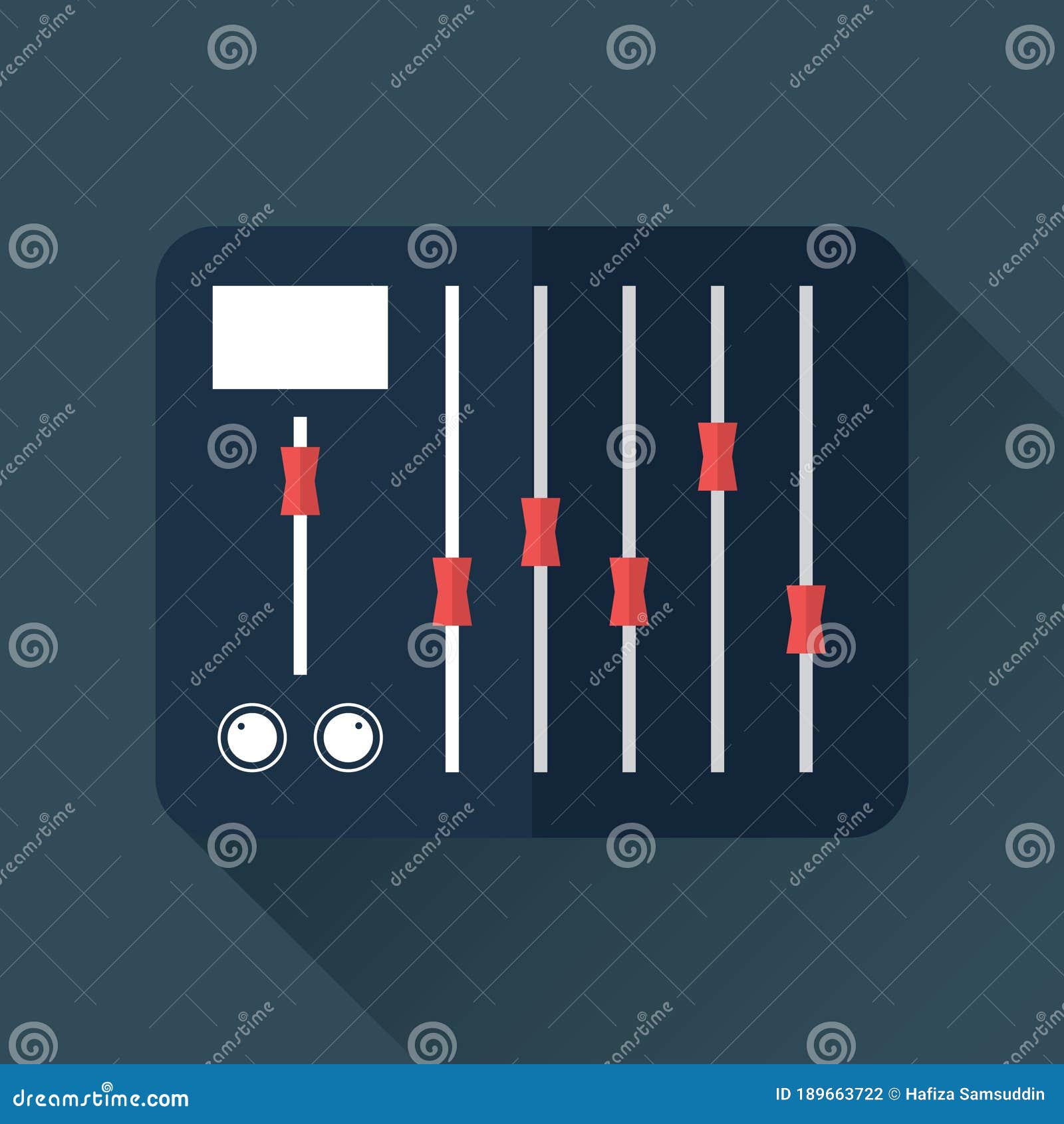 Equalizer Sliders. Vector Illustration Decorative Design Stock Vector ...