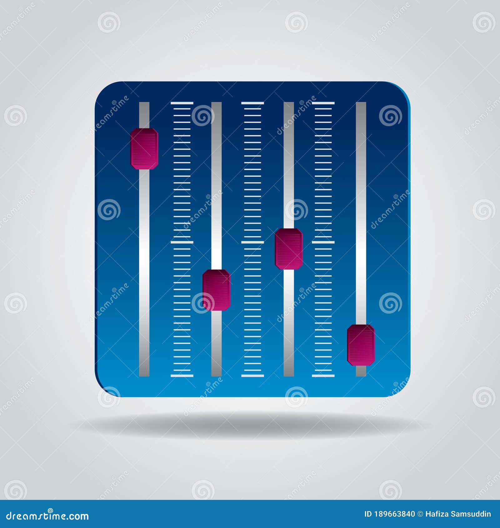 Equalizer Sliders. Vector Illustration Decorative Design Stock Vector ...