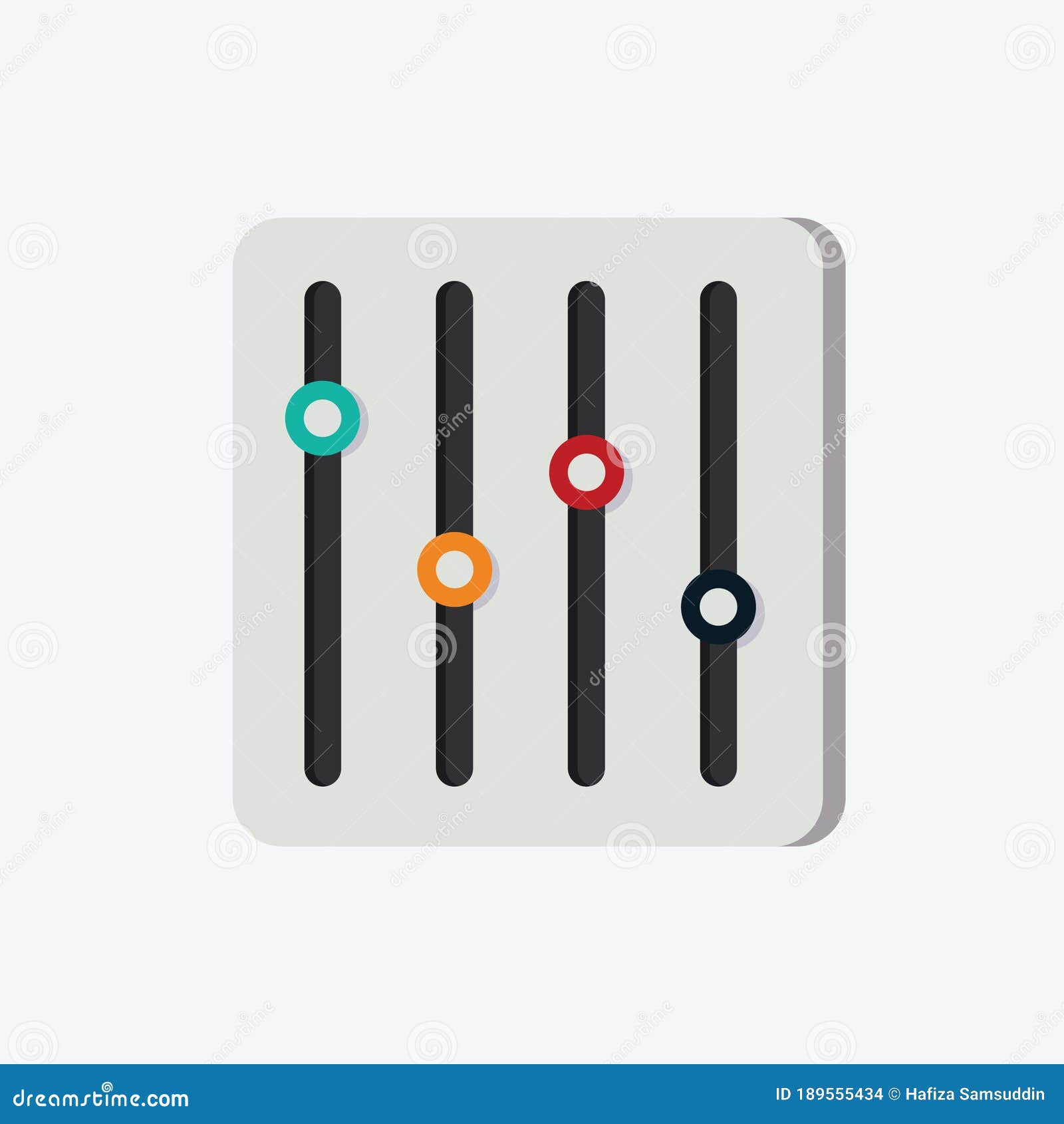Equalizer Sliders. Vector Illustration Decorative Design Stock Vector ...