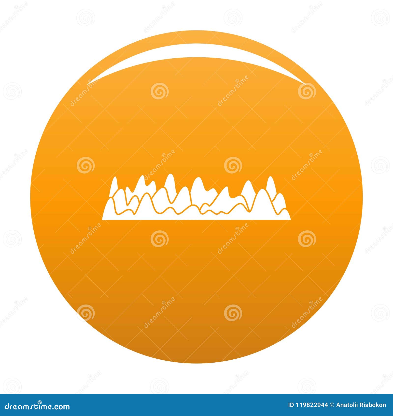 Sound, Vibration Symbol, Blue Icon On White Button Vector Illustration ...