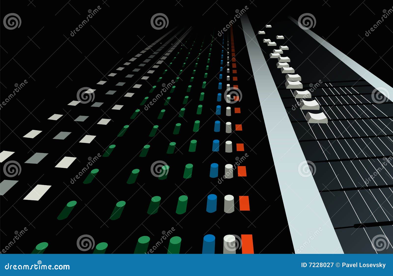 Equalizer vector stock vector. Illustration of amplifier - 7228027