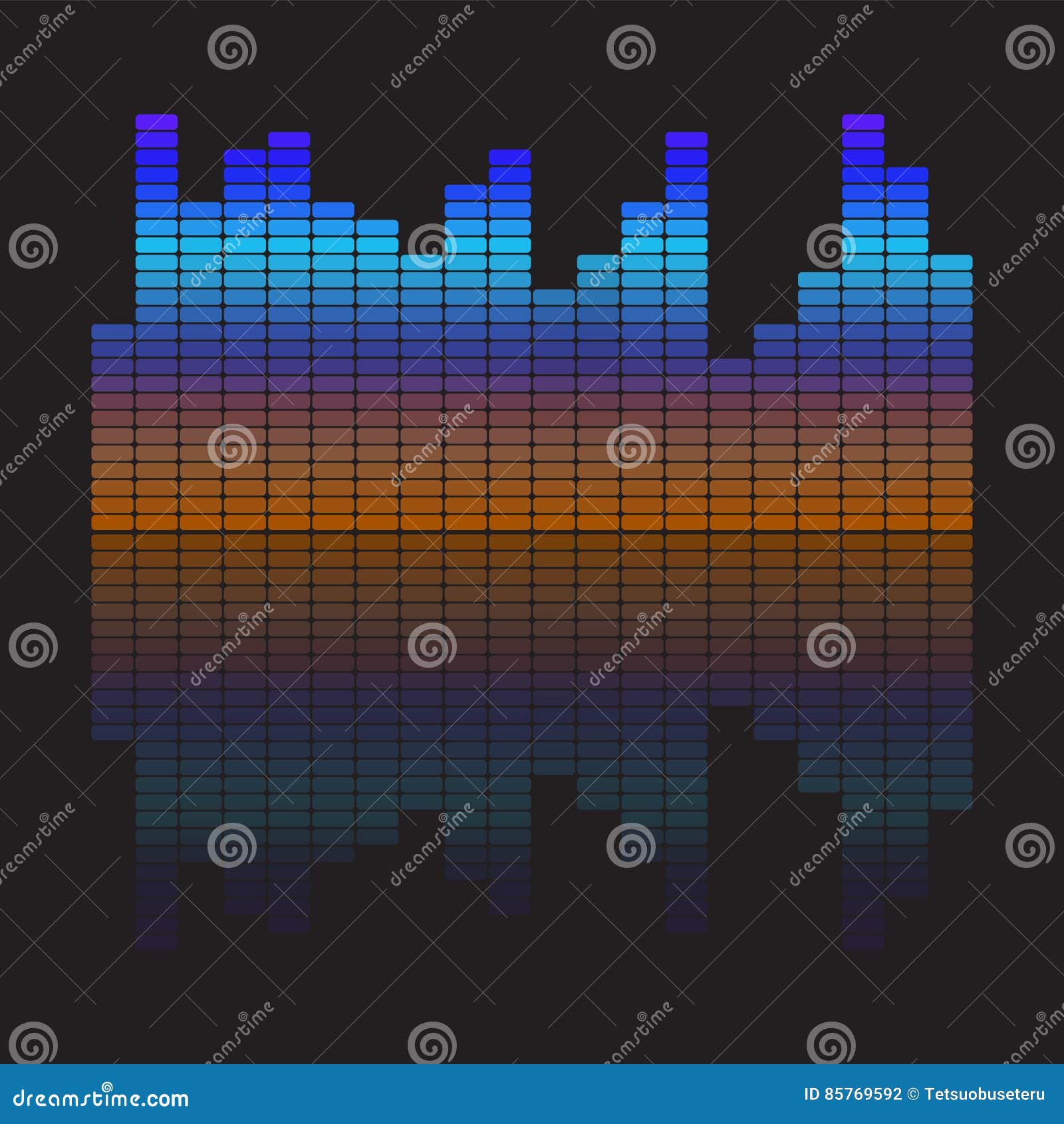 Equalizer stock vector. Illustration of light, stereo - 85769592
