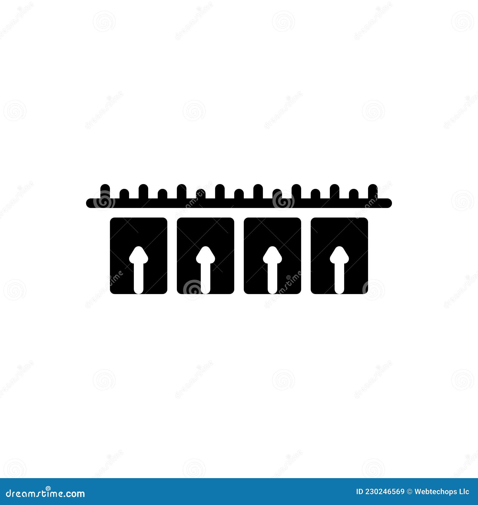 Black Solid Icon for Equally, Uniformly and Homogeneously Stock Vector ...