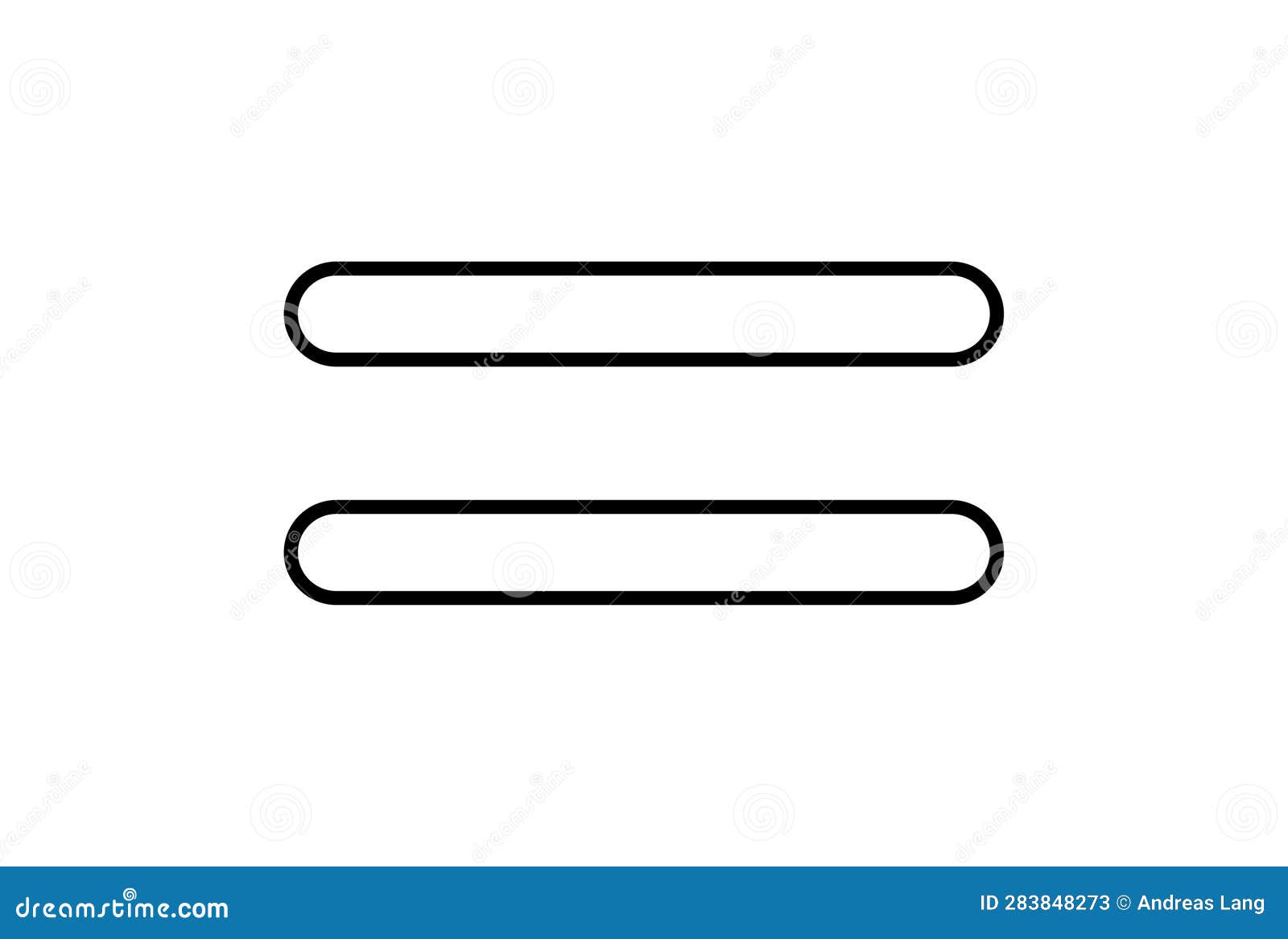 Equals Flat Icon Minimalistic Line Shape Symbol Black Sign Artwork ...