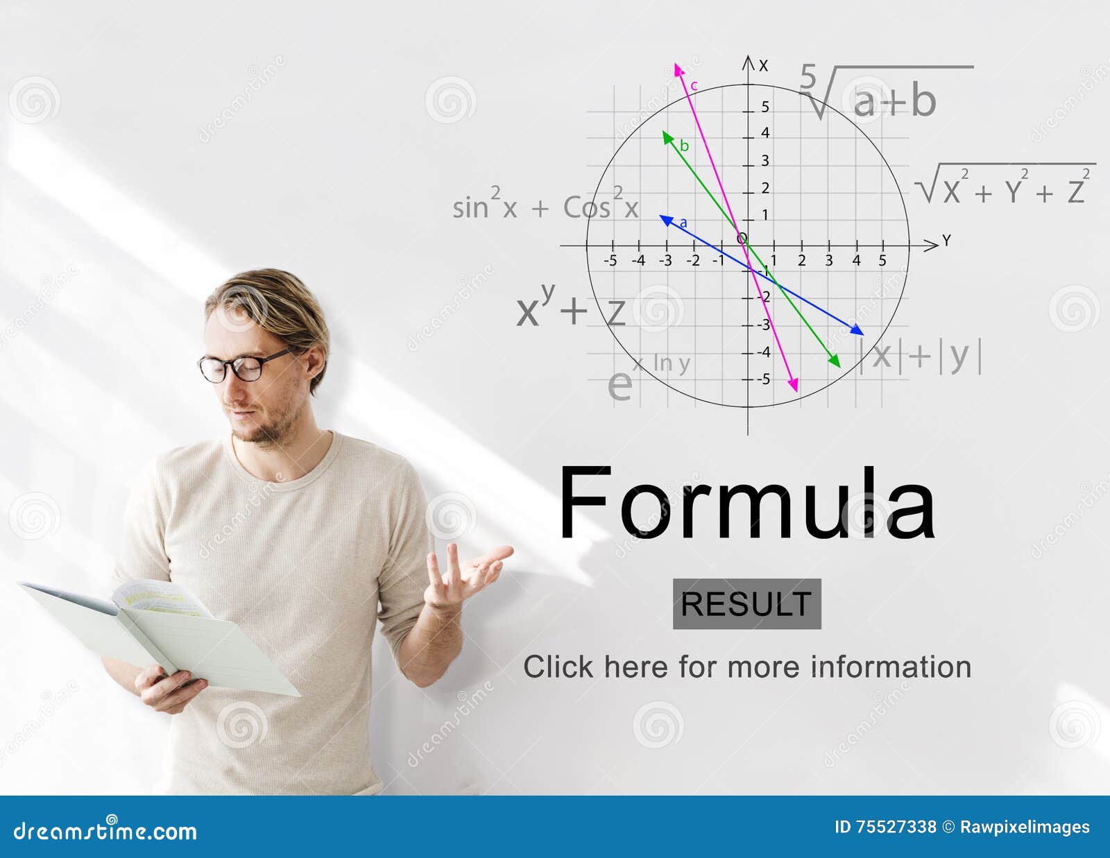 Equation Formula Geometry Calculation Concept Stock Photo - Image of ...