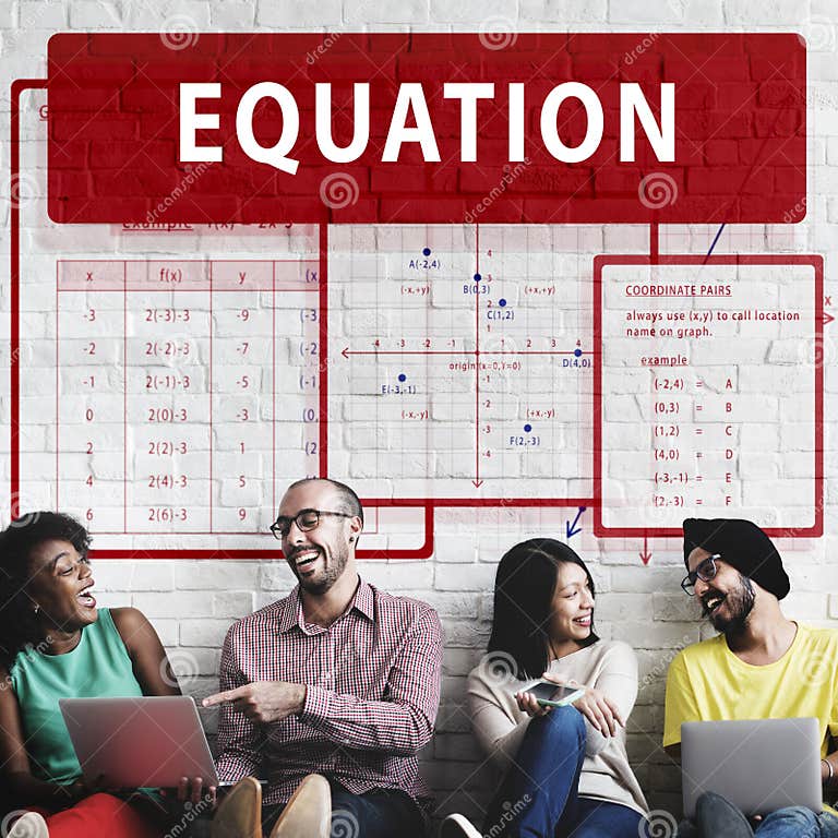 Equation Mathematics Calculation Chart Concept Stock Photo - Image of ...