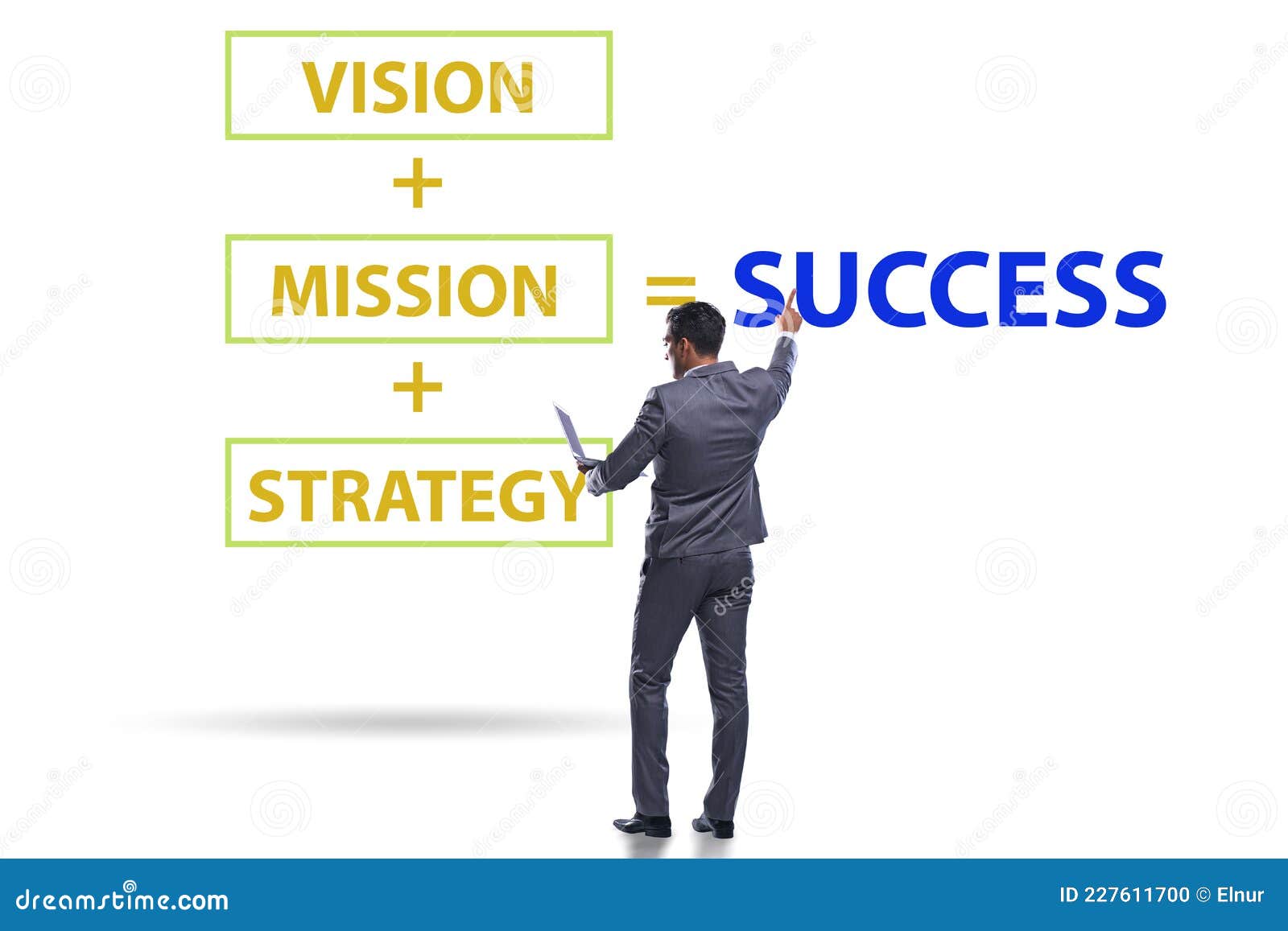 Equation of Success with with Businessman Stock Illustration ...