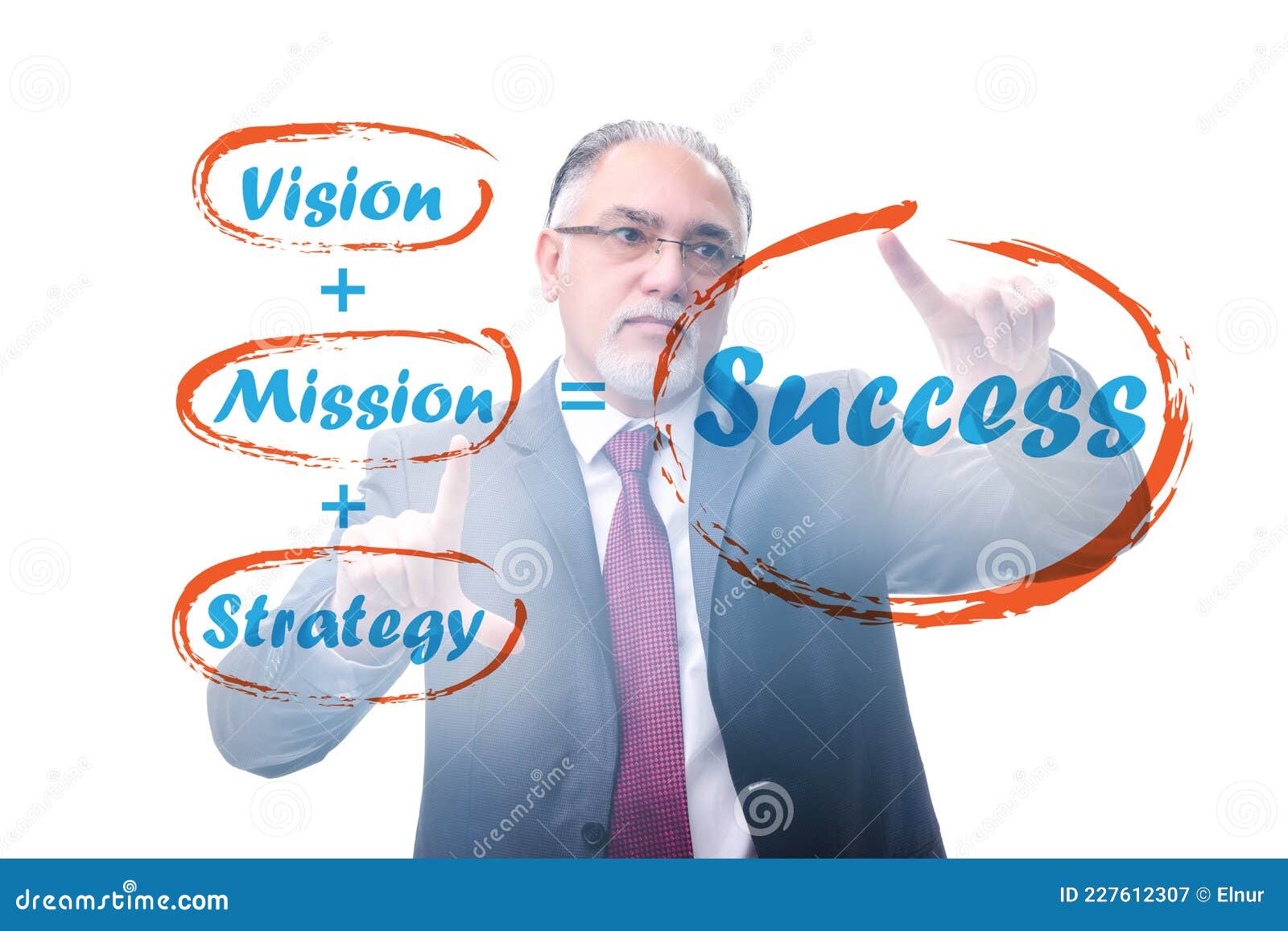 Equation of Success with with Businessman Stock Illustration ...