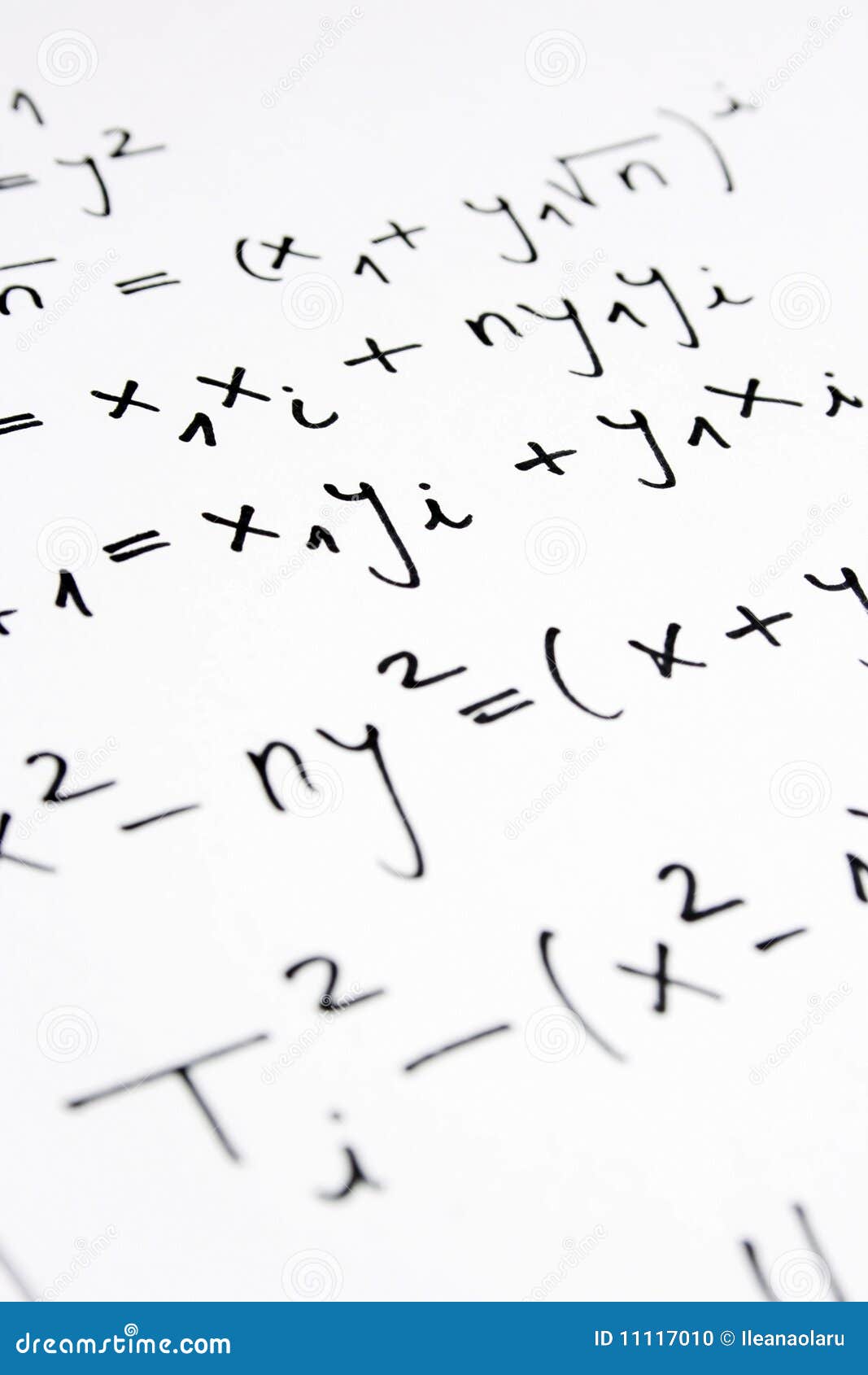 Equations stock photo. Image of science, sign, college - 11117010
