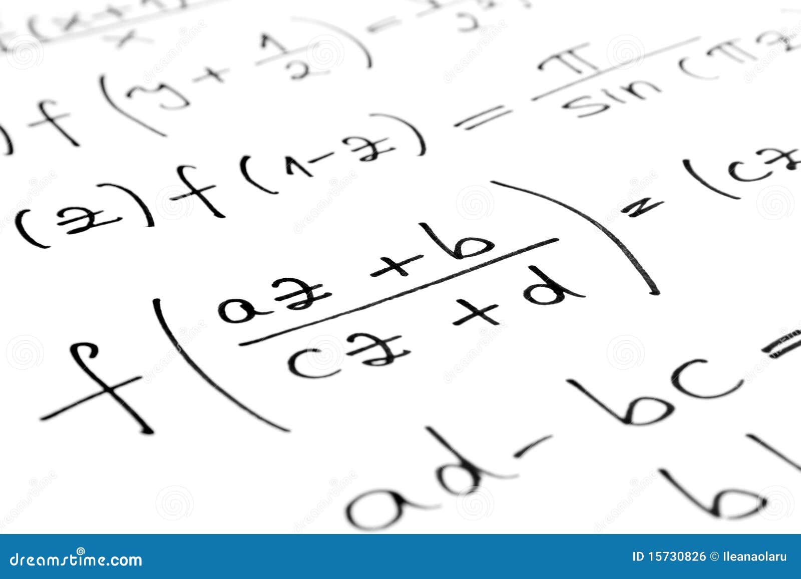 Equations stock photo. Image of abstract, notebook, plus - 15730826
