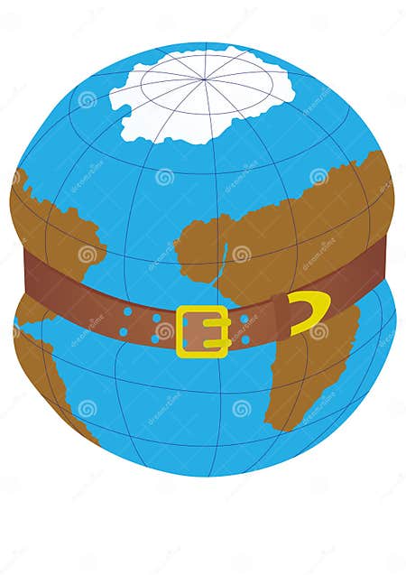 Equator stock vector. Illustration of globe, detail, buckle - 15303894