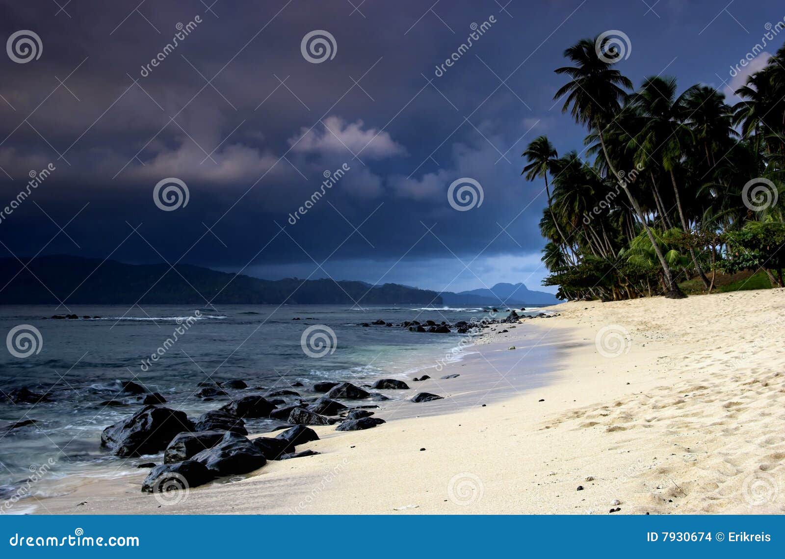Equator Beach stock photo. Image of nature, orange, beauty - 7930674