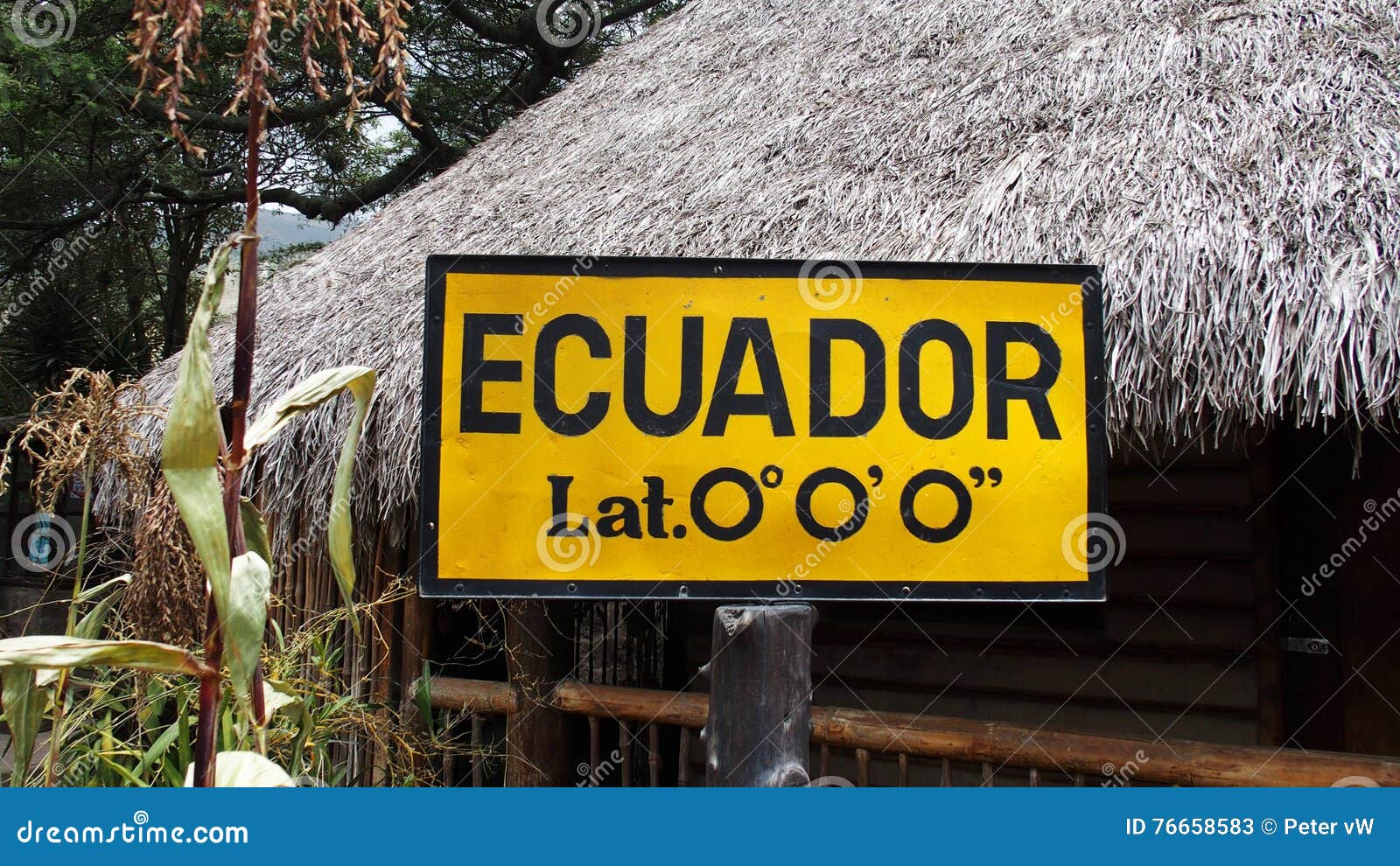 Equator in Ecuador editorial stock photo. Image of northern - 76658583
