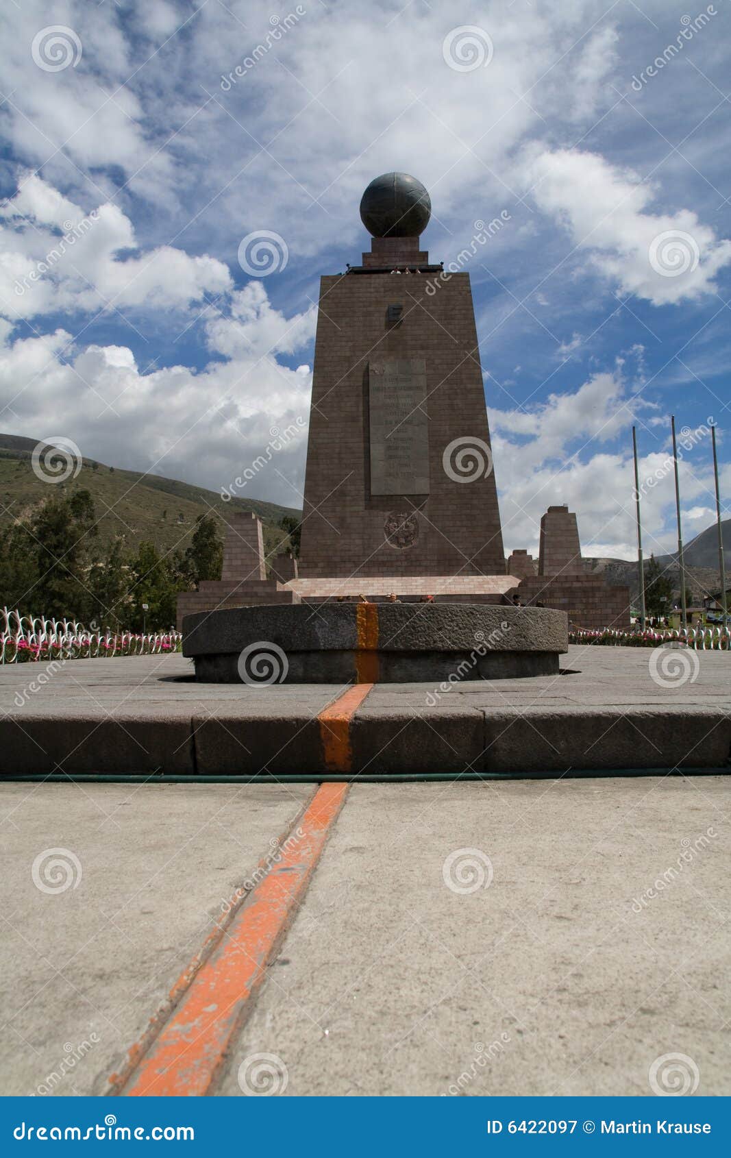 Equator monument stock image. Image of american, east - 6422097
