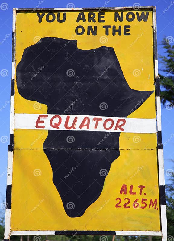 Equator sign stock image. Image of equator, crossing, signpost - 2566573