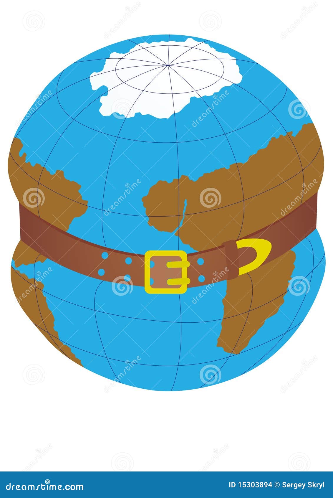 Equatore illustrazione vettoriale. Illustrazione di particolare - 15303894