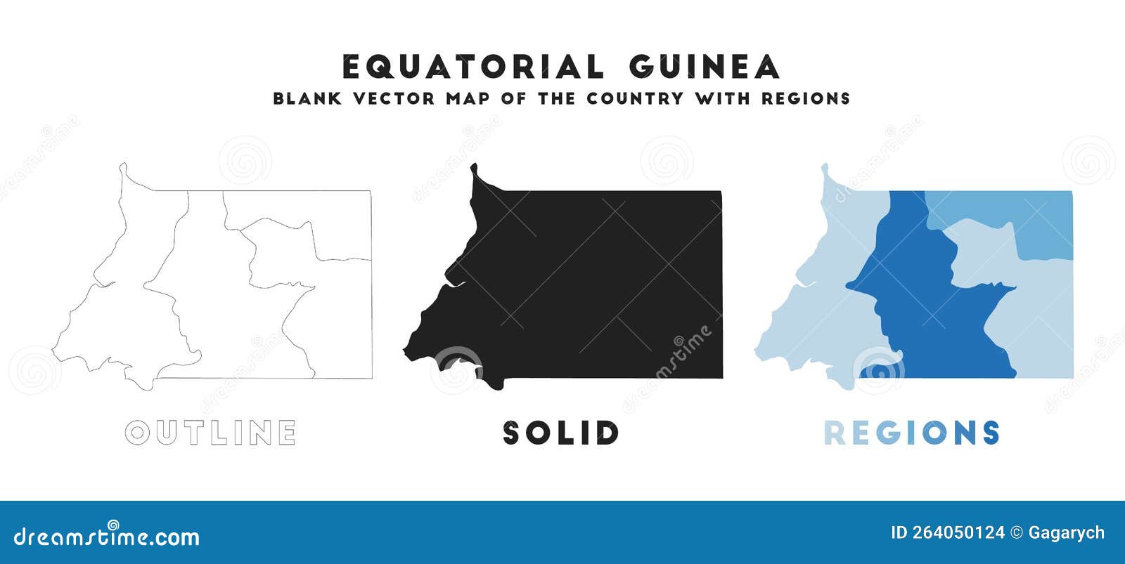 Equatorial Guinea map. stock vector. Illustration of malabo - 264050124