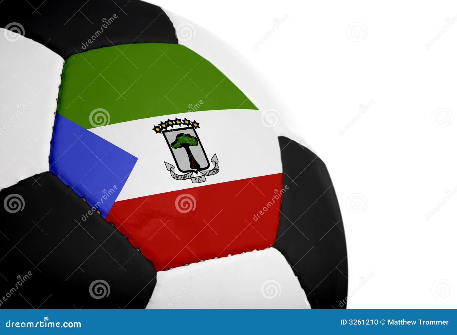 Equatorial Guinean Football Stock Photo - Image of national ...