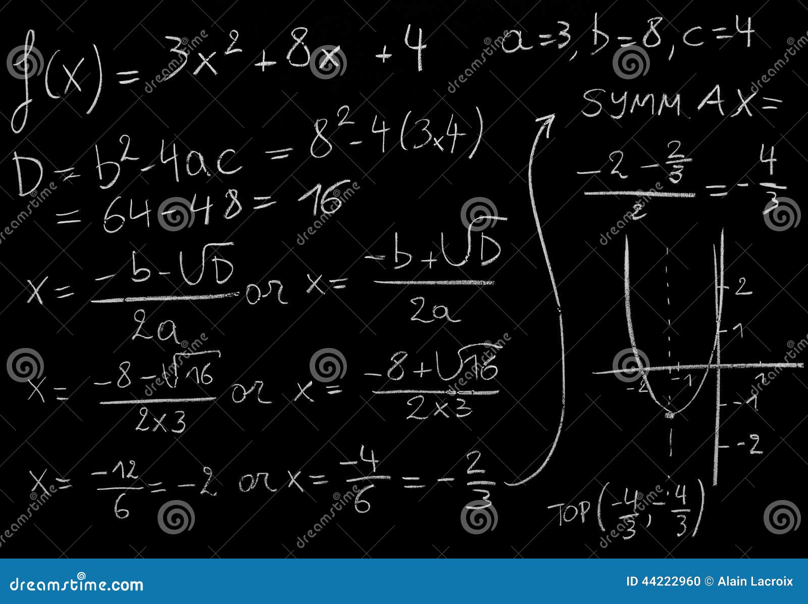 Equazione Di Per La Matematica Fotografia Stock - Immagine di ...
