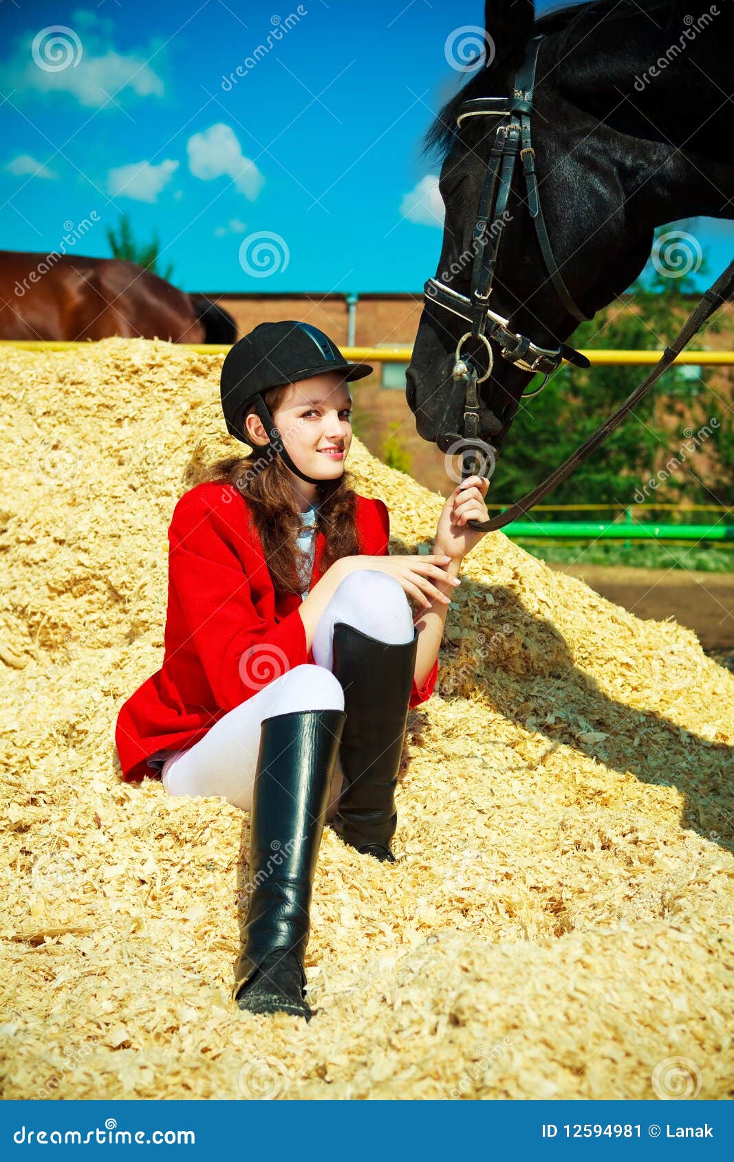 Equestrian stock image. Image of costume, helmet, lifestyle - 12594981