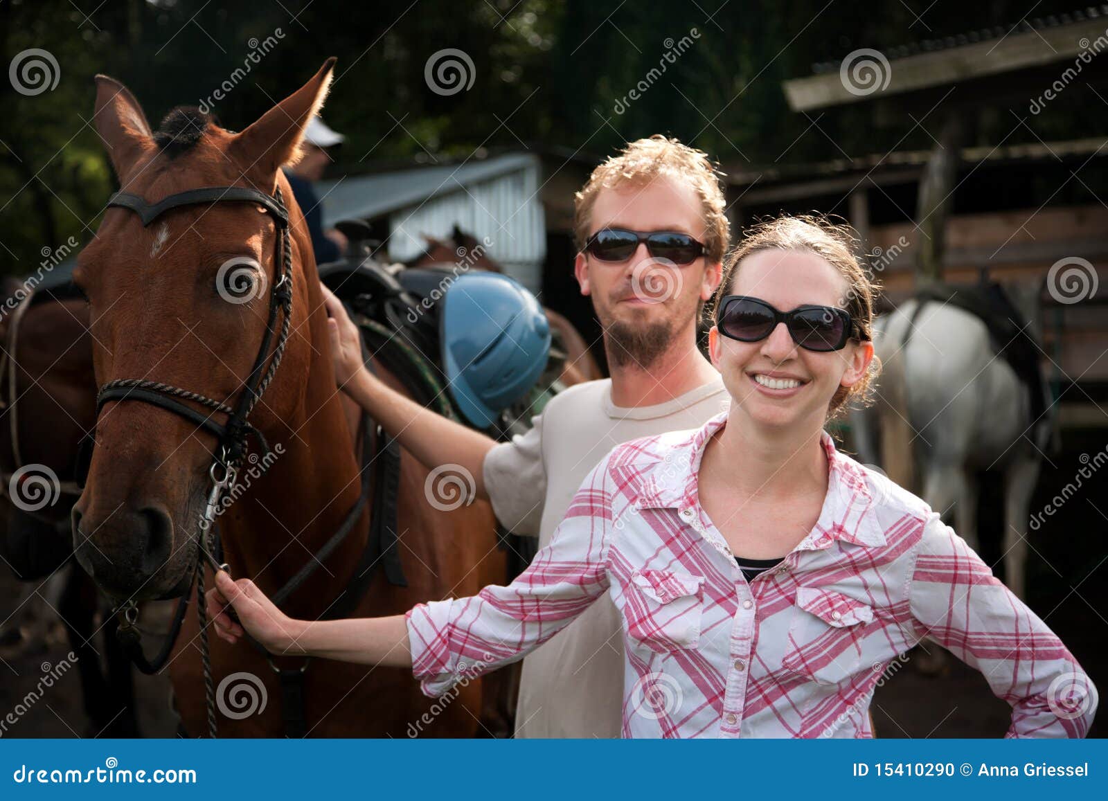 Equestrian Couple stock photo. Image of beast, elena - 15410290