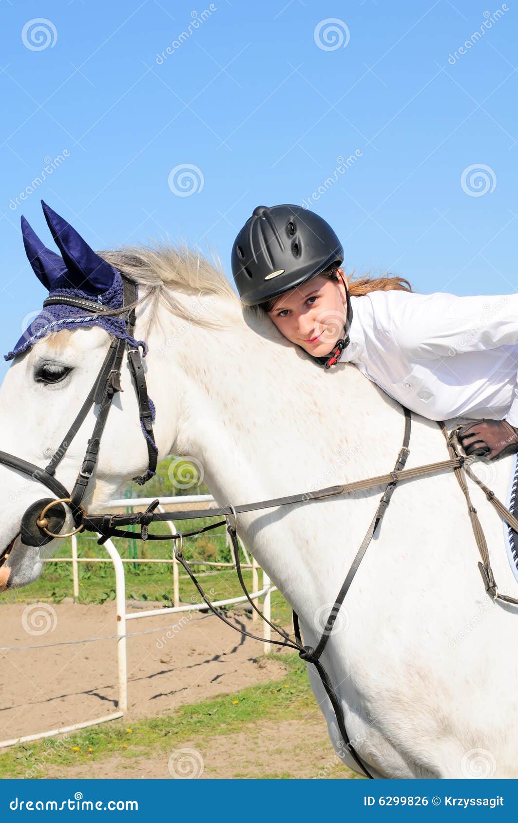 Equestrian girl stock photo. Image of smile, equestrian - 6299826