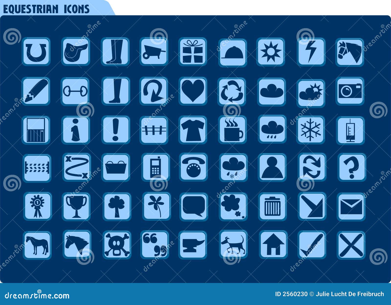 Equestrian icons stock vector. Illustration of trophy - 2560230
