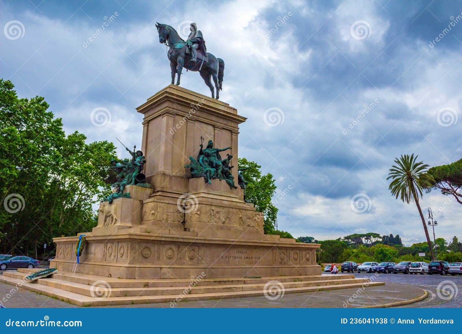View of Piazza Garibaldi Rome City Italy Editorial Stock Photo - Image ...