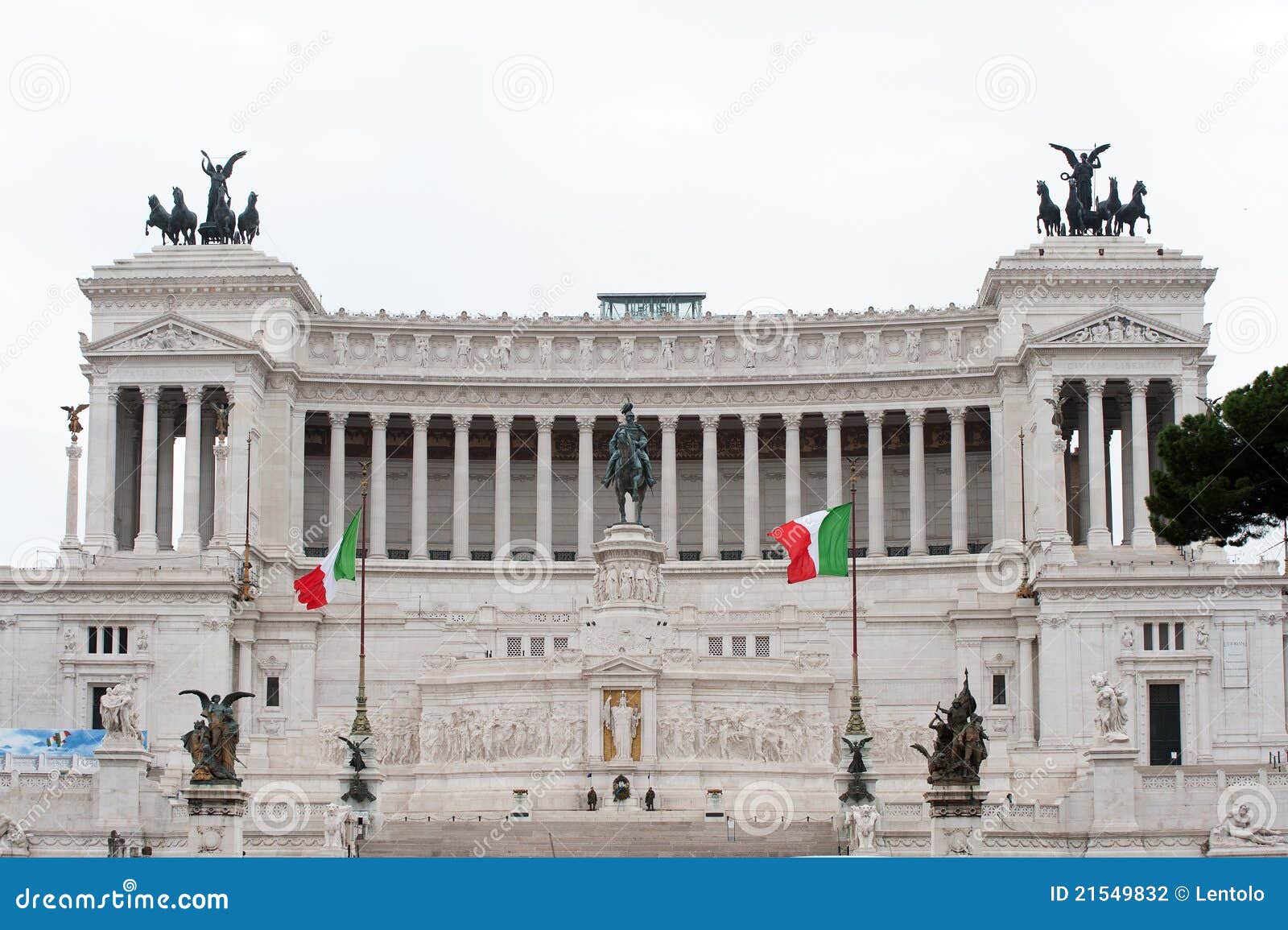 Equestrian Monument To Victor Emmanuel II Rome, it Stock Photo - Image ...