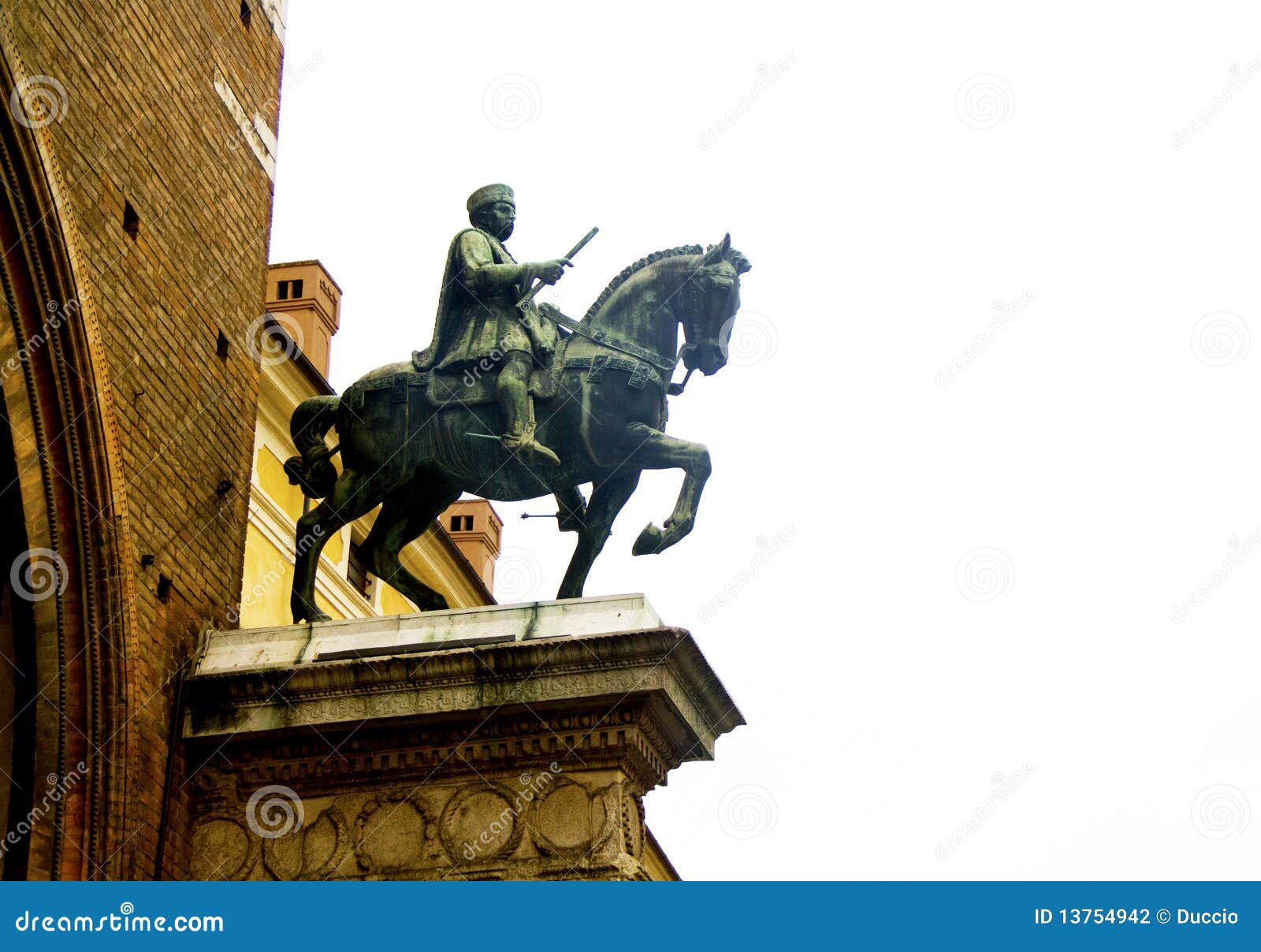 Equestrian statue stock photo. Image of italy, castelloi - 13754942
