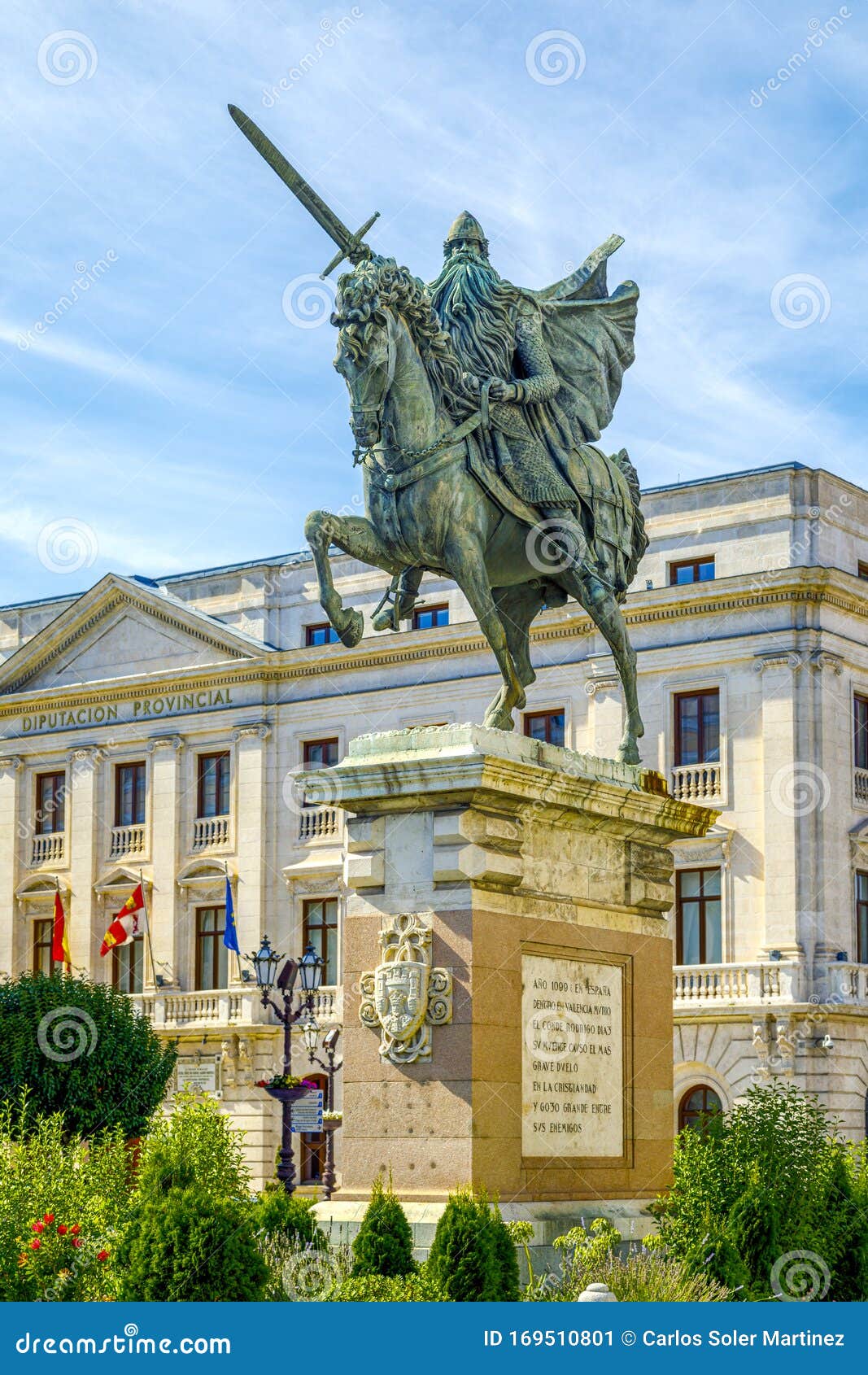 Statue of El Cid in Burgos, Spain Stock Image - Image of city, spain ...