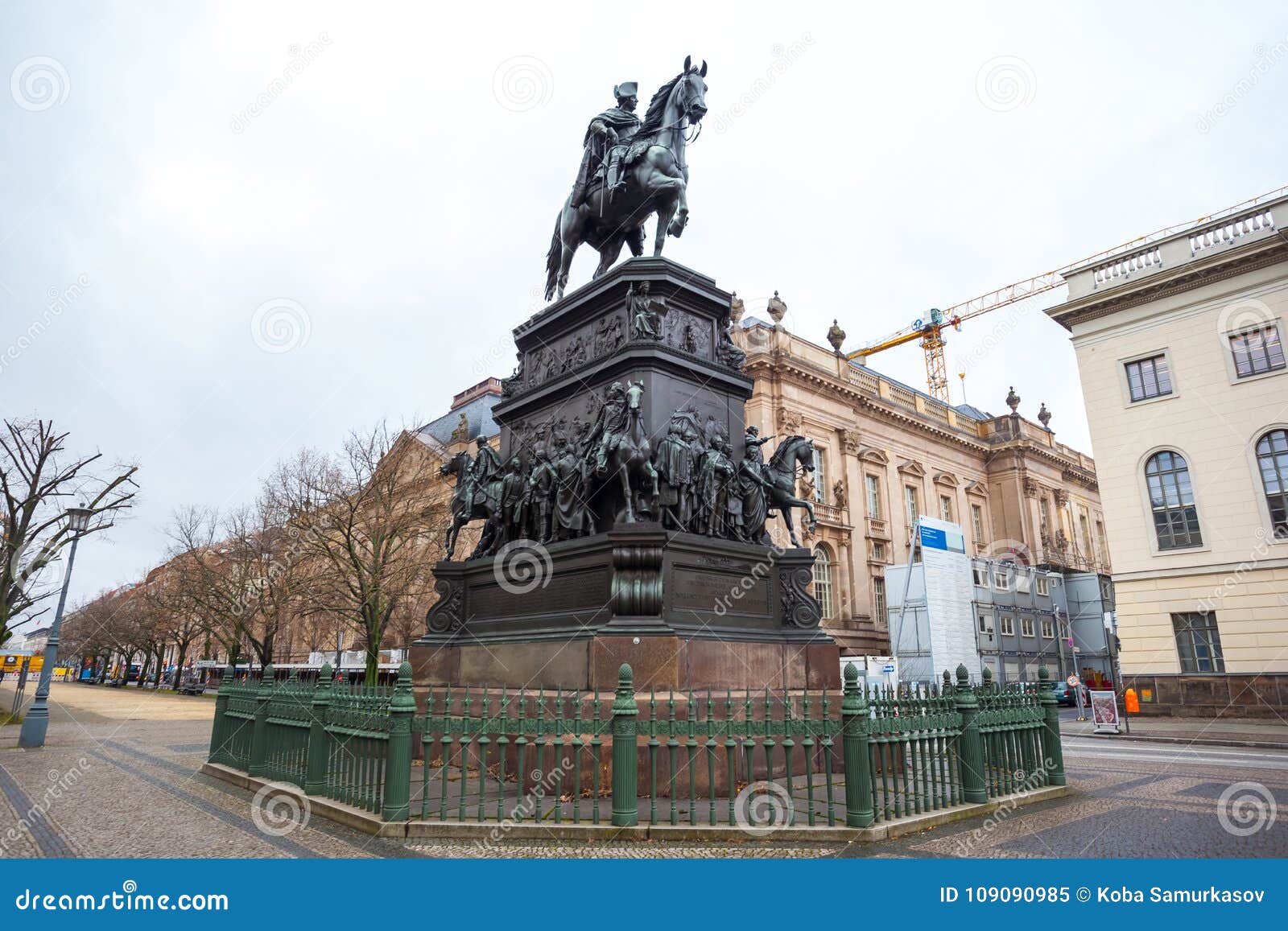 Equestrian Statue Frederick the Great in Berlin Germany Editorial Image ...