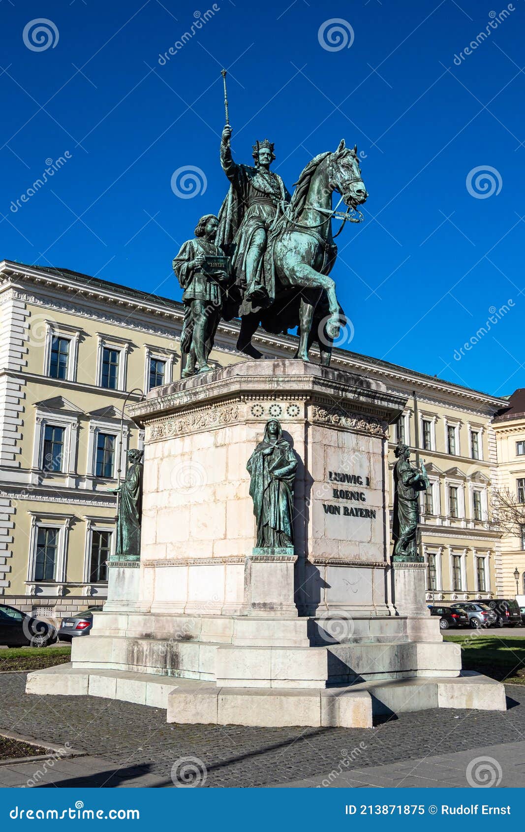 Equestrian Statue of Ludwig I of Bavaria at Odeonsplatz, Munich ...