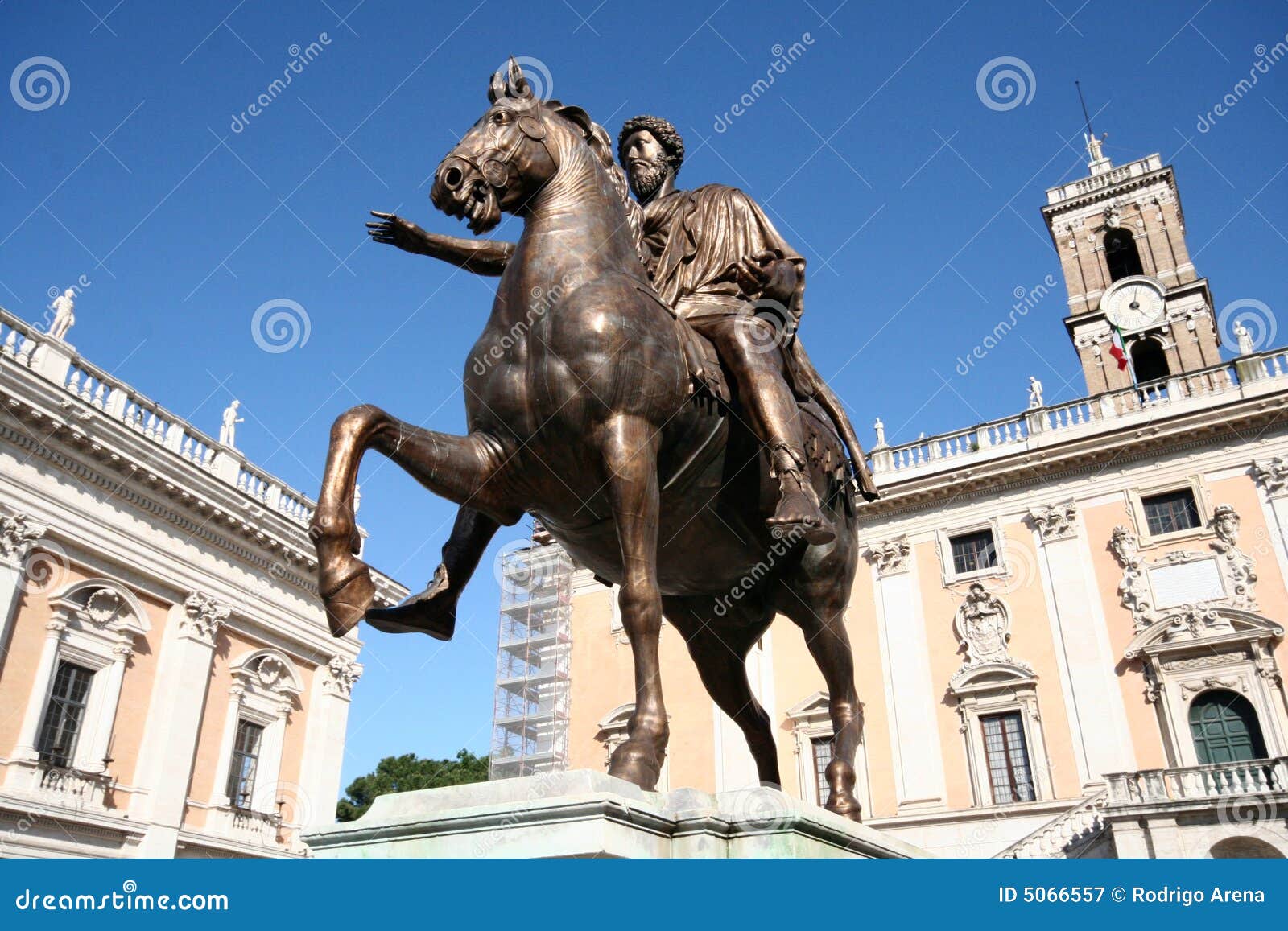 Equestrian Statue of Marcus Aurelius Stock Image - Image of sculpture ...