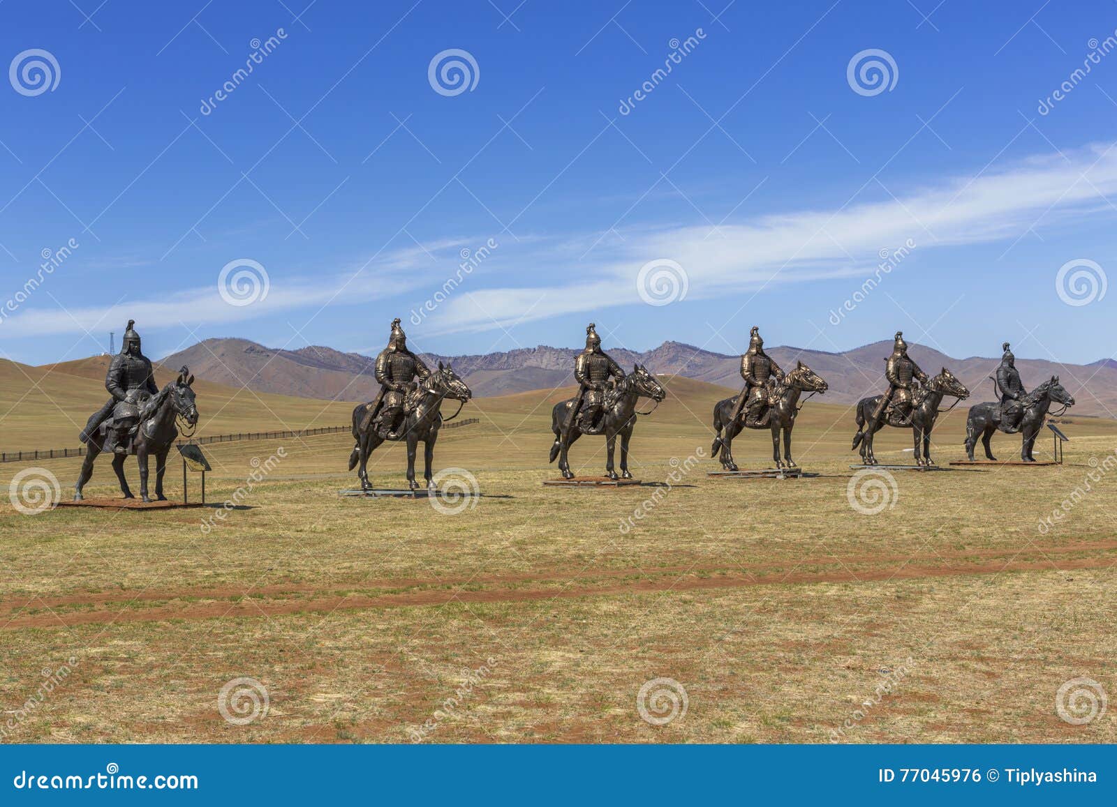 Equestrian Statues of Warriors of Genghis Khan, Tsonjin Boldog, Stock ...