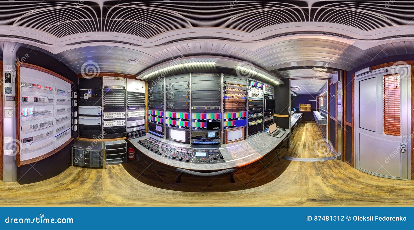 Equidistant Panorama in 360 Ob Van Stock Photo - Image of equidistant ...