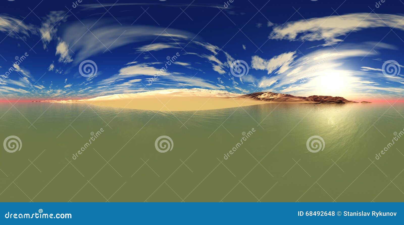 HDRi Sea Sunset Stock Image | CartoonDealer.com #6750955