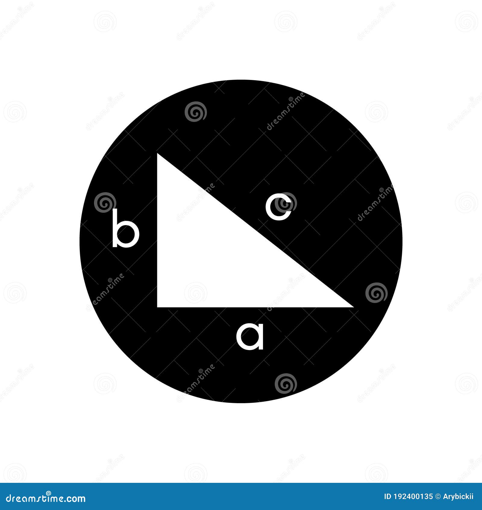 Equilateral Triangle, Pythagorean Theorem Icon Cartoon Vector ...