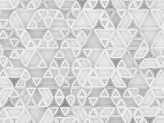 Equilateral Triangles - White Abstract Background Stock Illustration ...