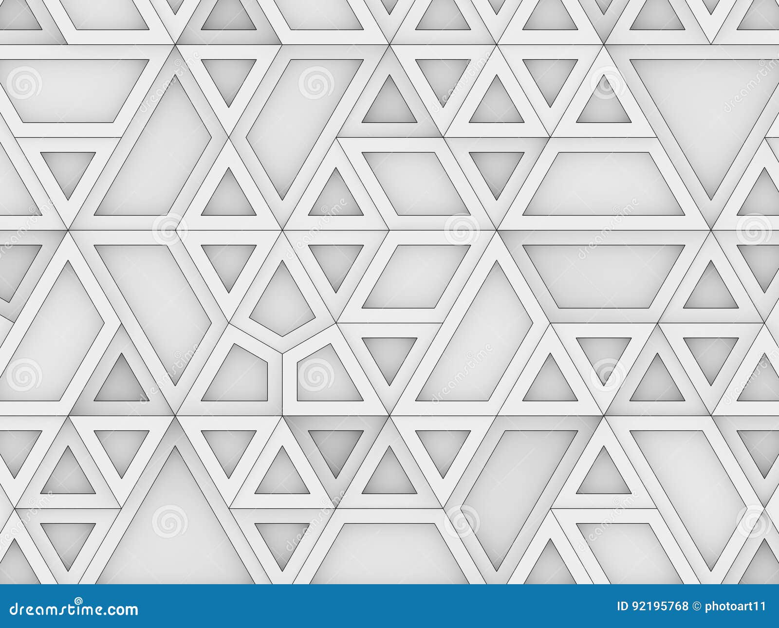 Equilateral Triangles - White Abstract Background Stock Illustration ...