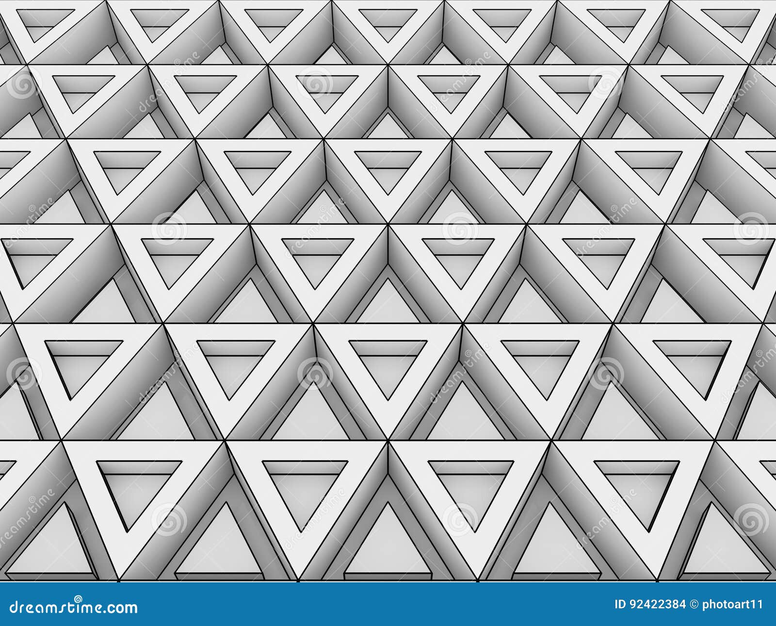 Equilateral Triangles - White Abstract Background Stock Photography ...