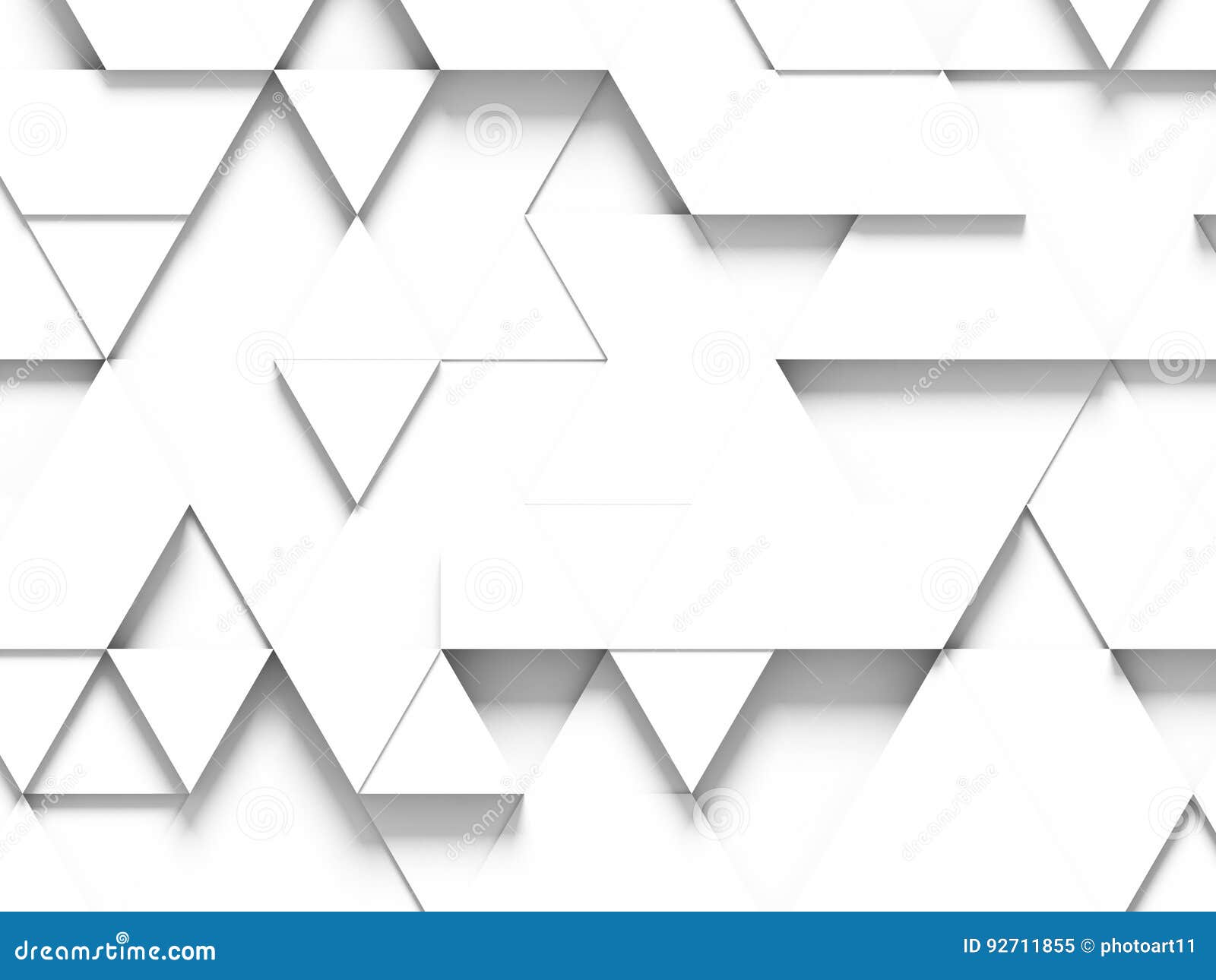 Equilateral Triangles - White Abstract Background with Shadows Stock ...