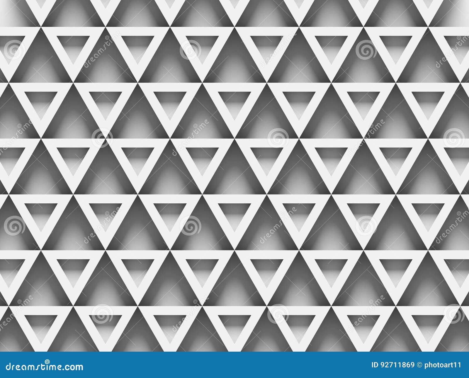 Equilateral Triangles - White Abstract Background with Shadows Stock ...