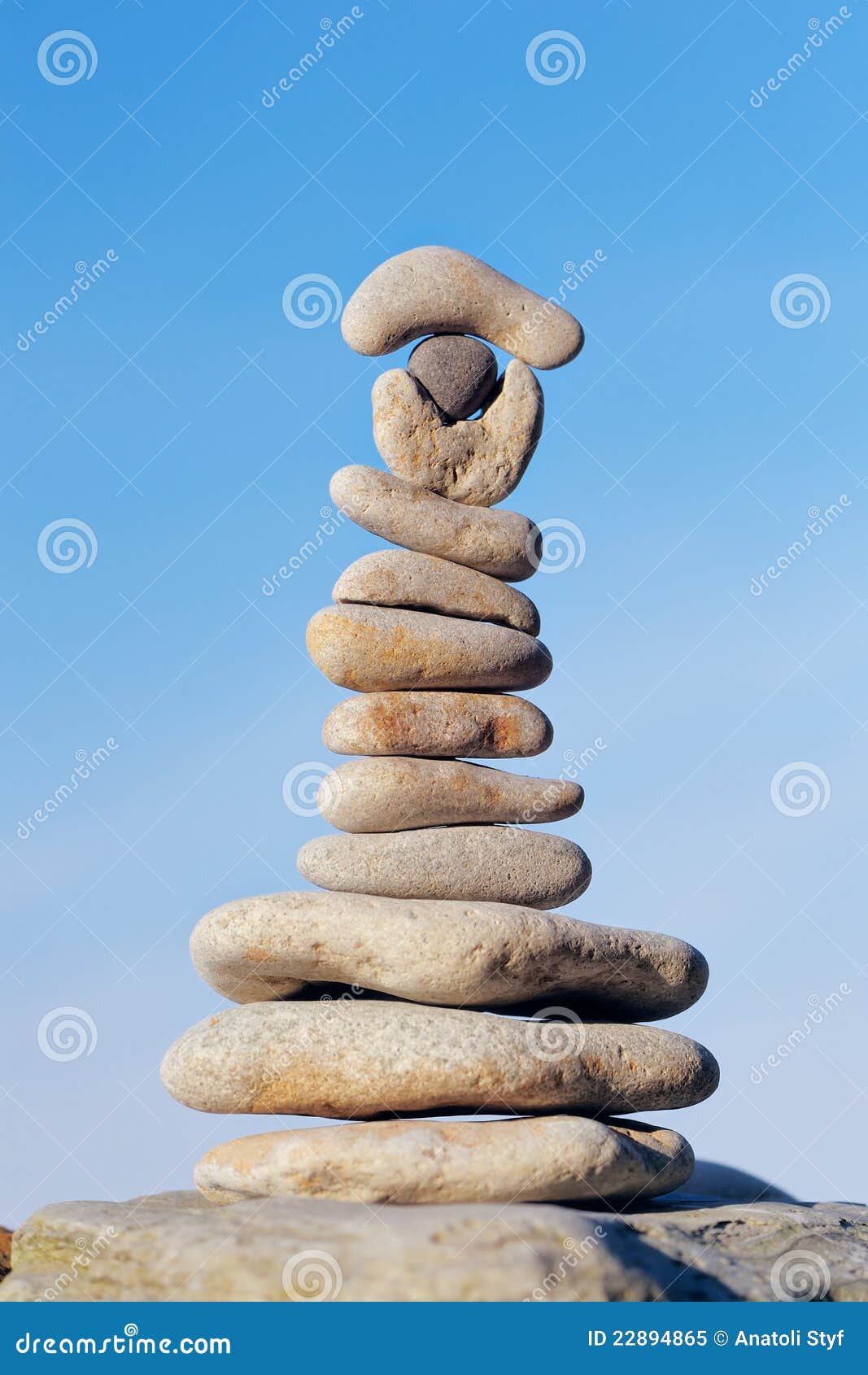 Equilibration of Stones stock image. Image of pile, cloud - 22894865